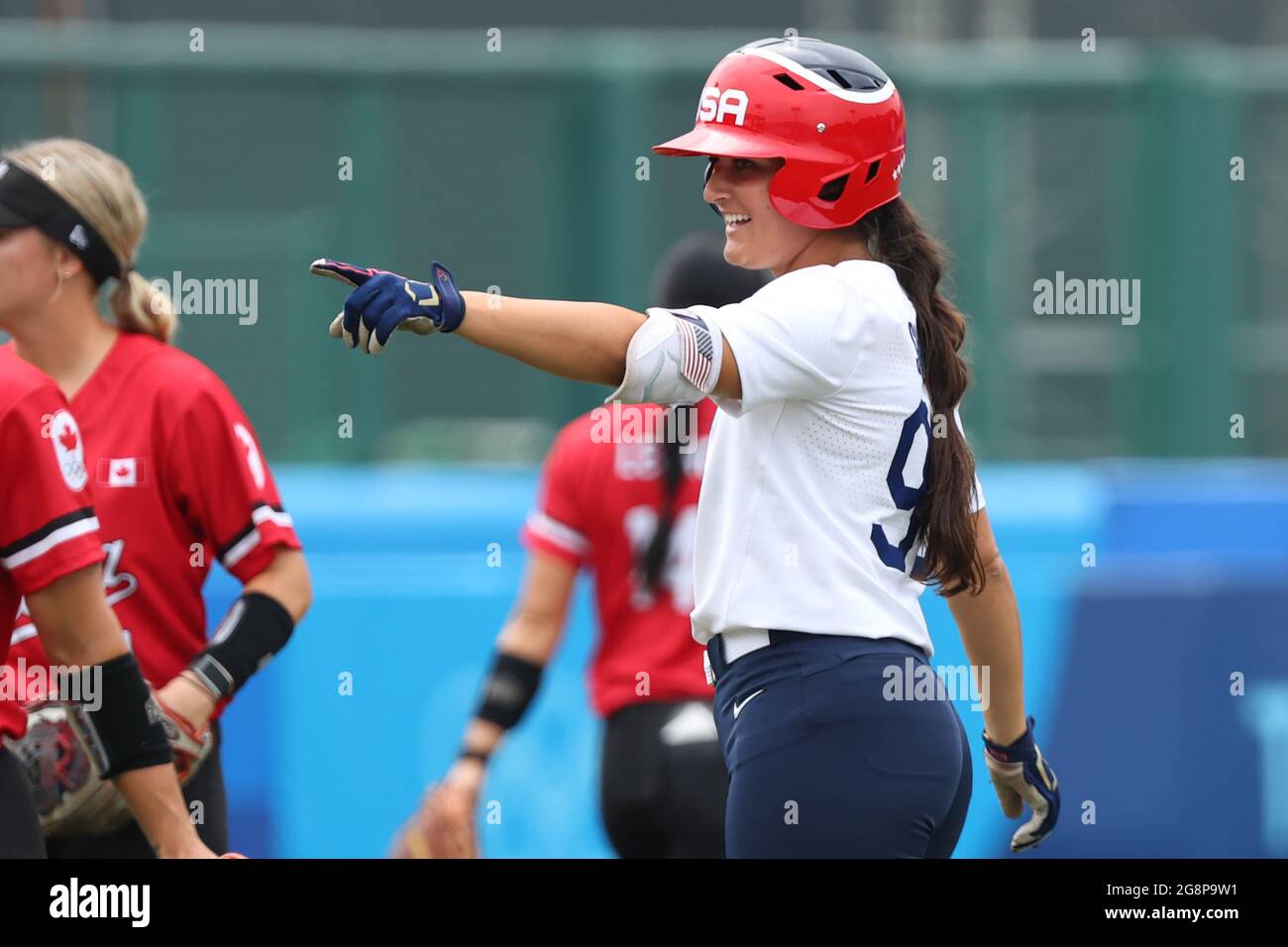 Fukushima, Japan. 22nd July, 2021. Janie Reed (USA) Softball : Opening ...