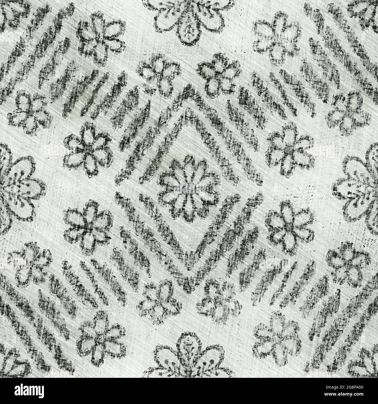 Seamless hand drawn pencil sketch pattern for surface print Stock Photo ...