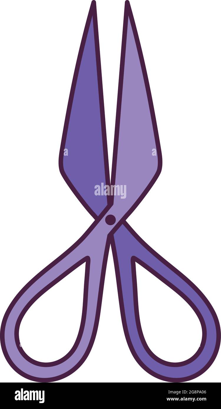 purple scissor design Stock Vector Image & Art - Alamy