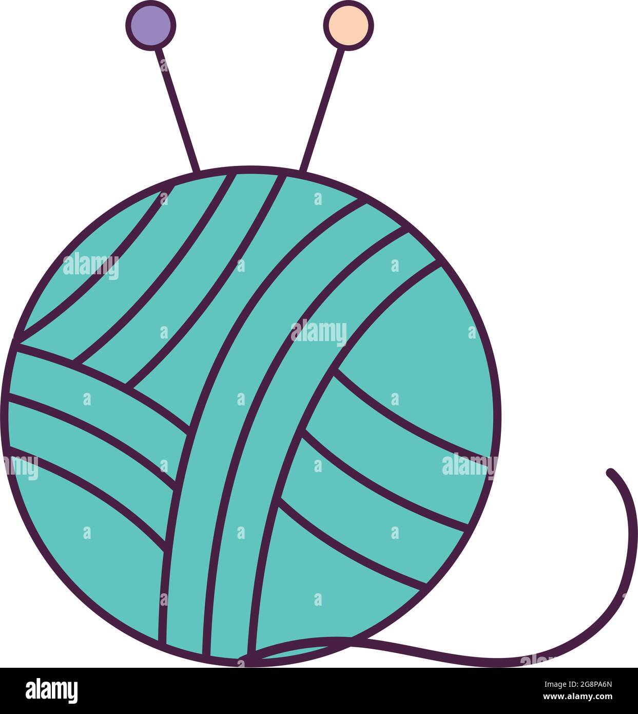 thread ball illustration Stock Vector Image & Art - Alamy