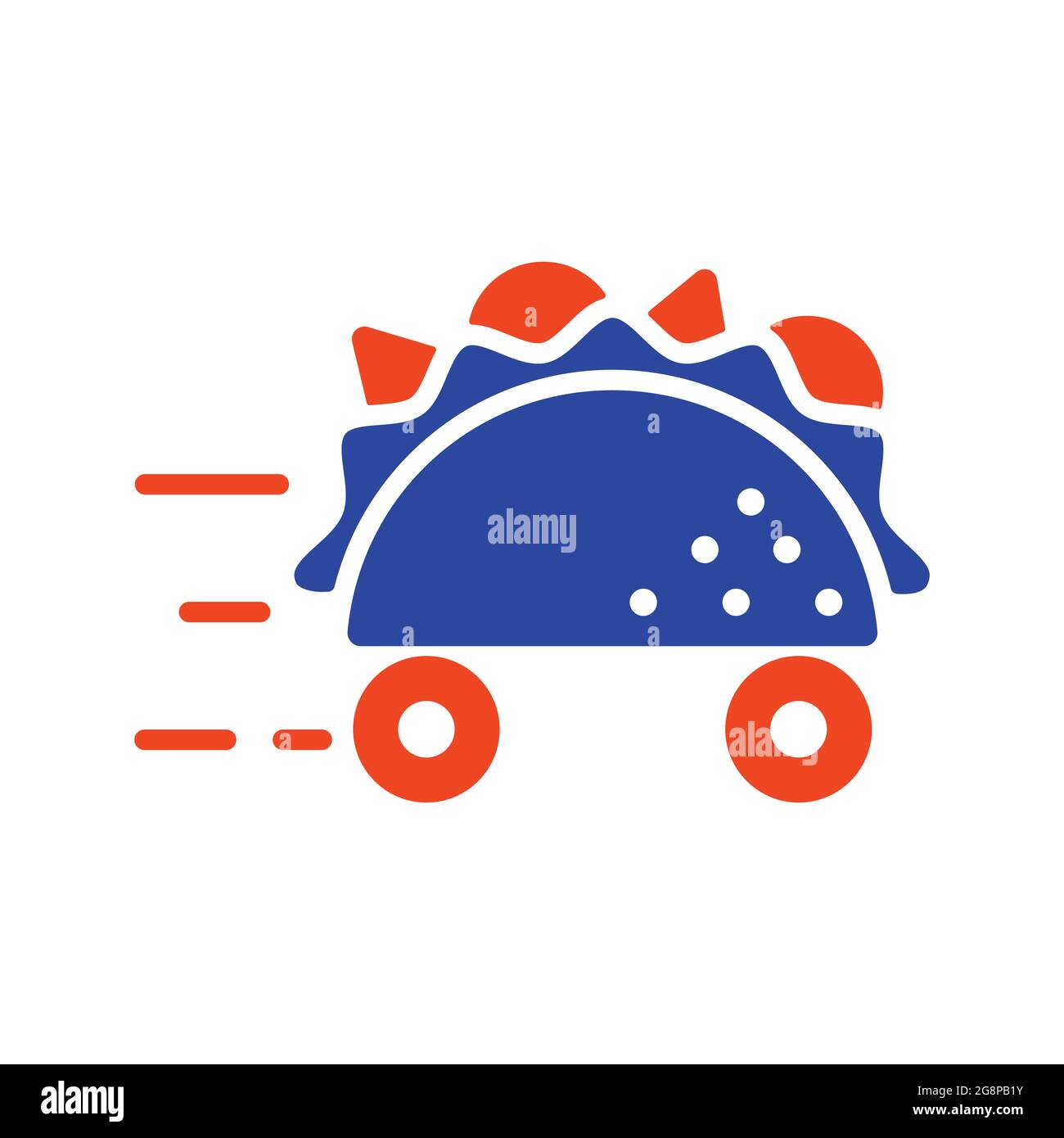 Taco delivery vector glyph icon. Fastfood sign. Graph symbol for ...