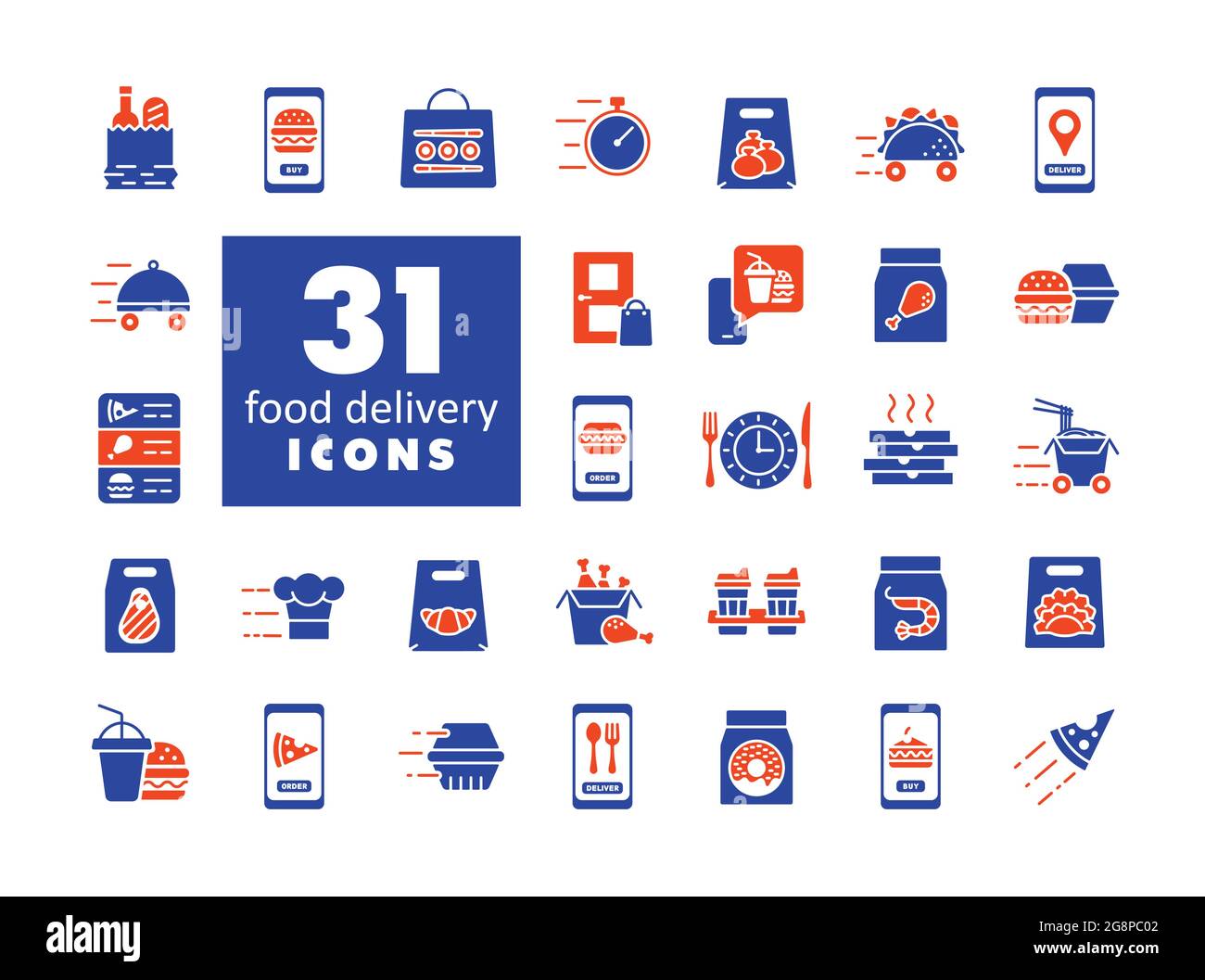 Icone De Entrega De Fast Food Logistics And Delivery Icons Set Royalty