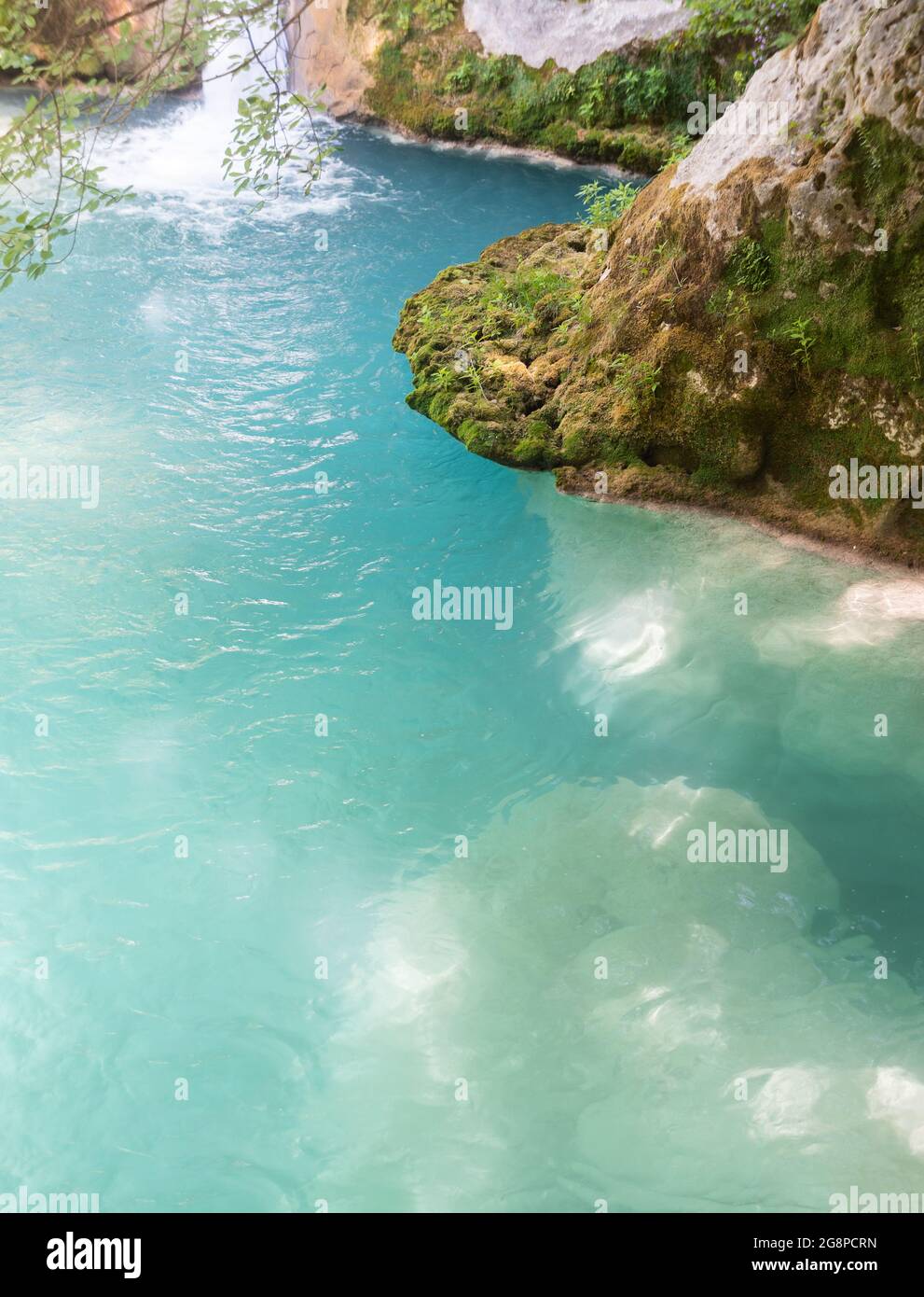 blue river water in a forest Stock Photo - Alamy