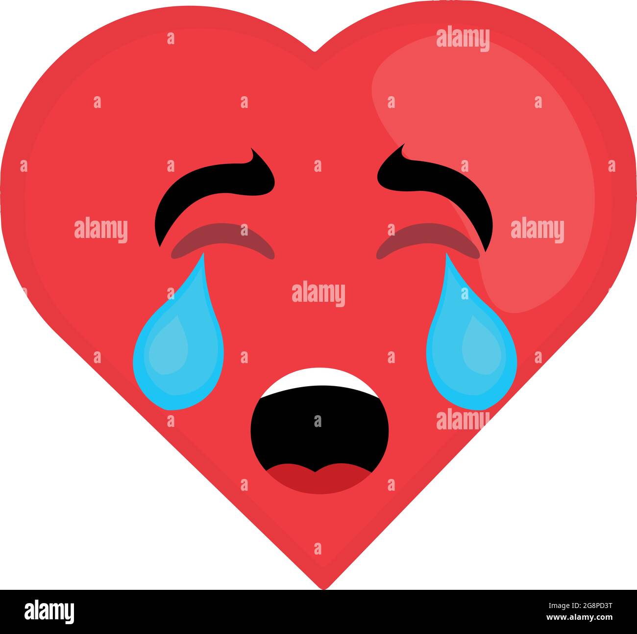 Vector emoticon illustration of a cartoon character in the shape of a ...