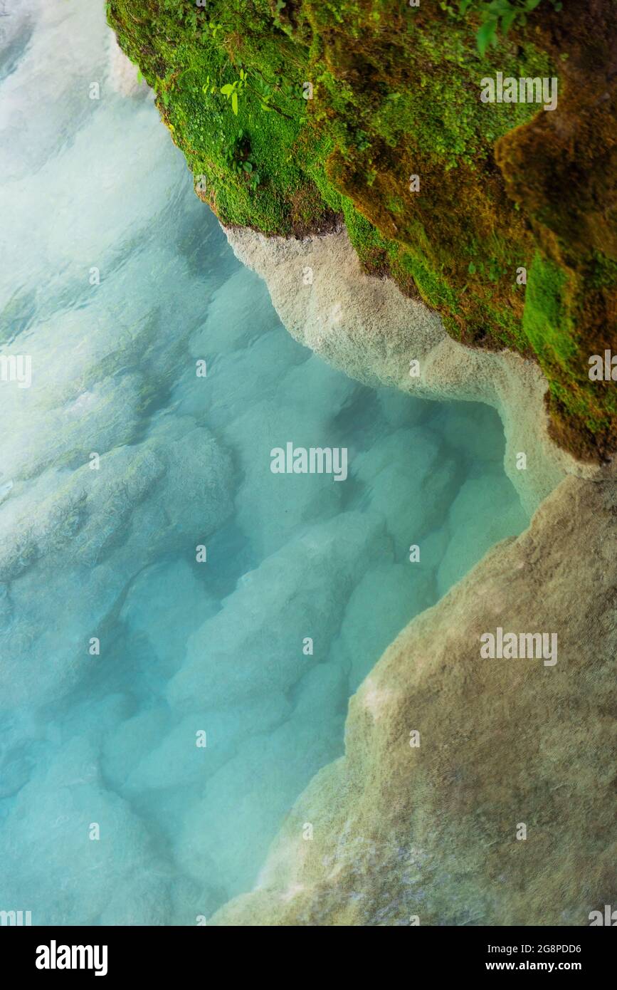 blue river water in a forest Stock Photo - Alamy