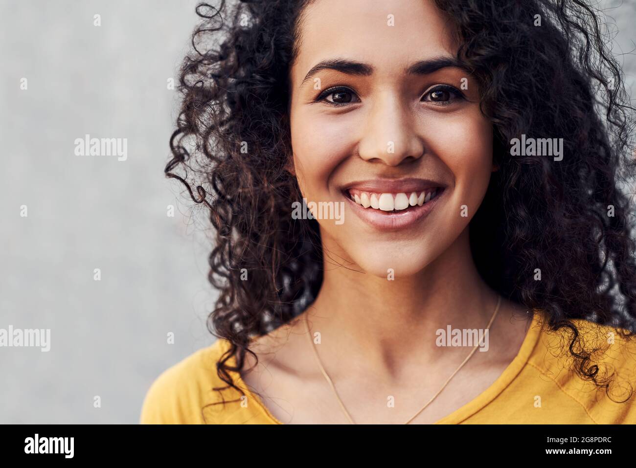 Her smile is stunning Stock Photo - Alamy