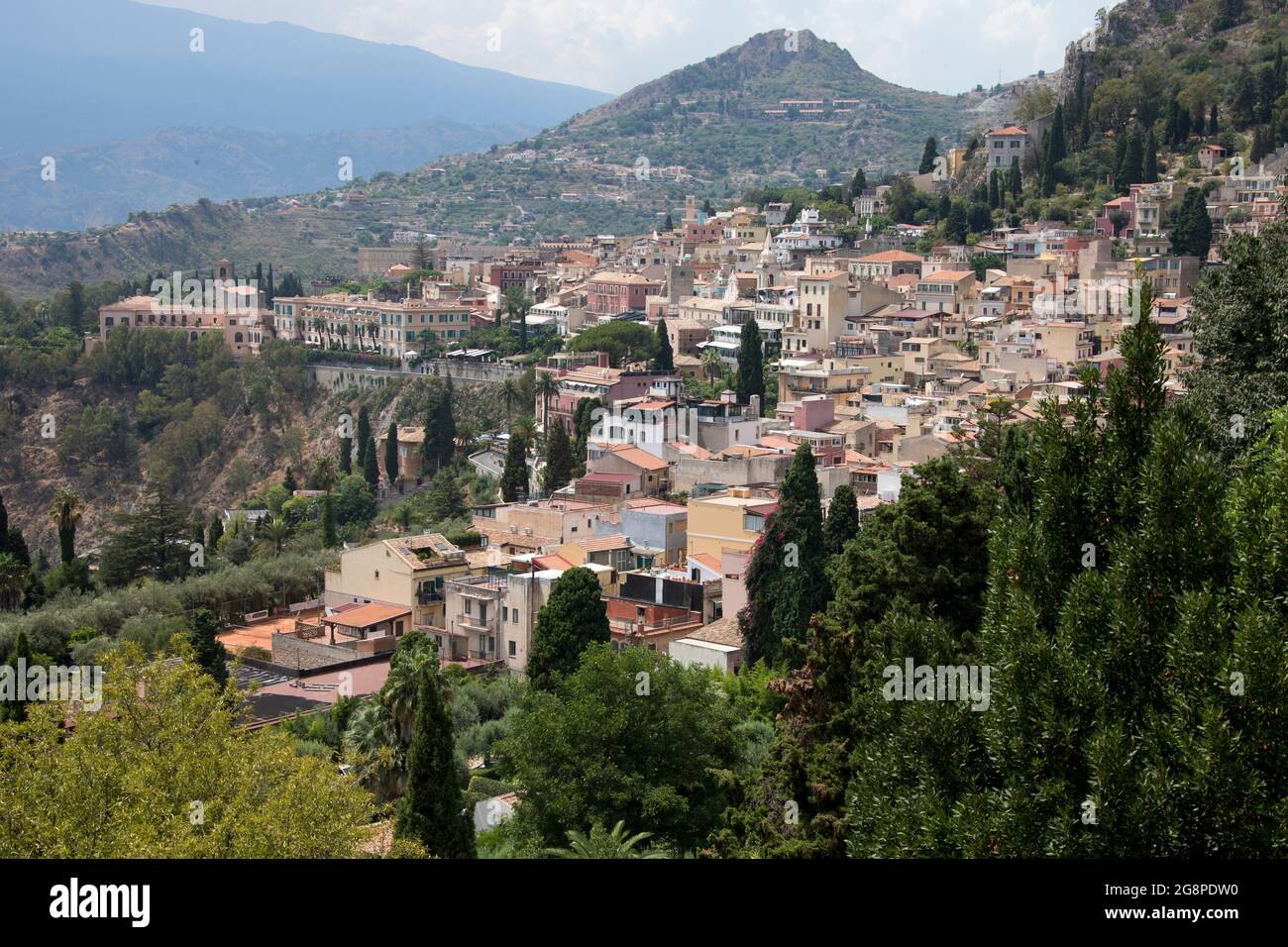 Taormina cityscape, Sicily, Italy, Europe Stock Photo - Alamy