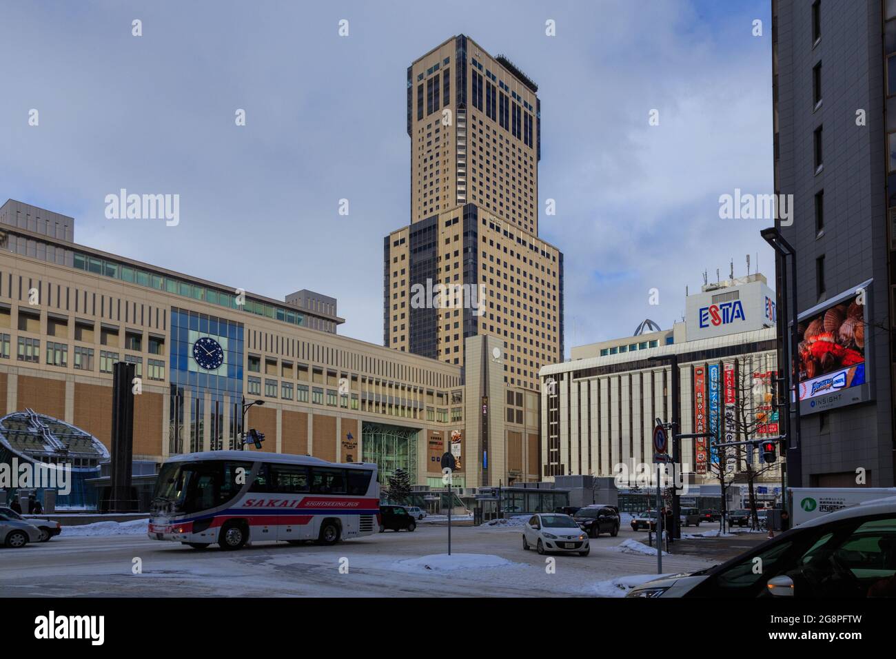 Sapporo, Hokkaido, Japan - December 25, 2017 : JR Sapporo Station is a ...