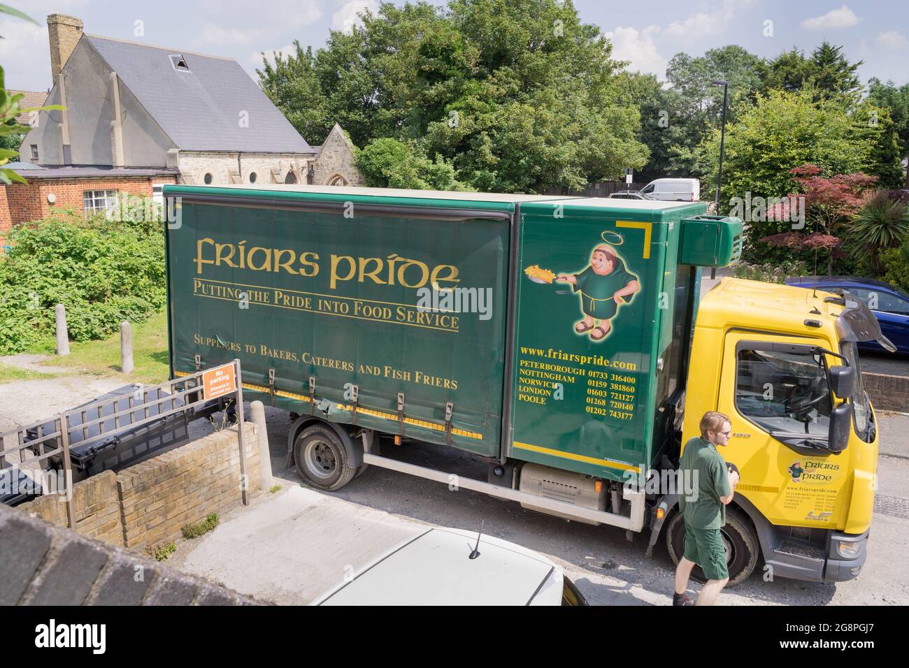 lorry from Friars Pride seen in London Greenwich England Stock Photo ...