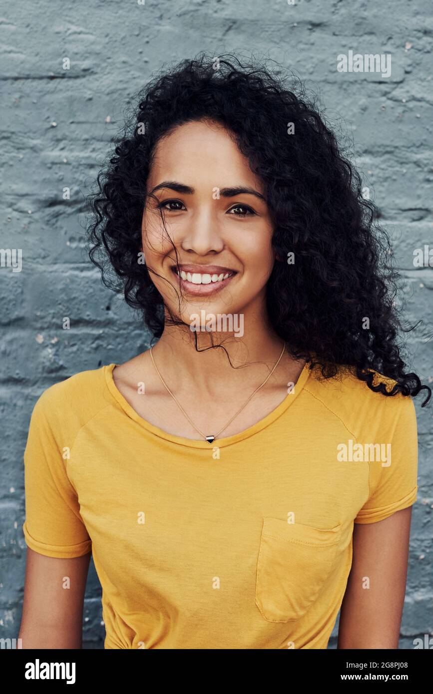 I feel naturally beautiful Stock Photo - Alamy