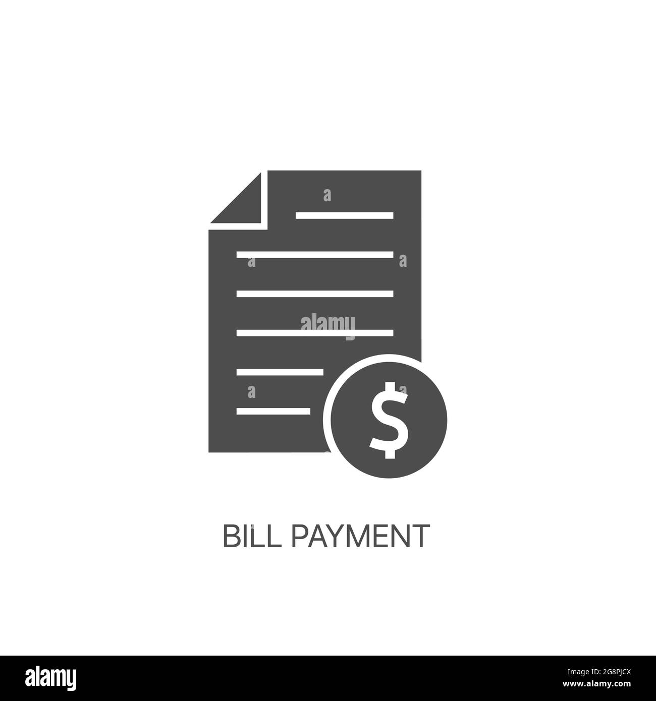 Invoice line icon. Payment and bill invoice. Order symbol concept. Tax ...