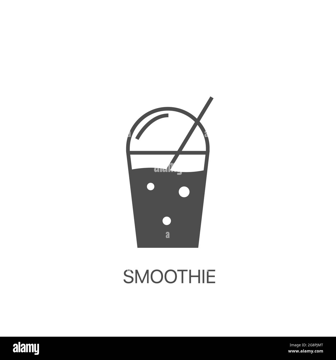 Smoothie vector icon. Doodle hand drawn illustration. Symbol of detox ...