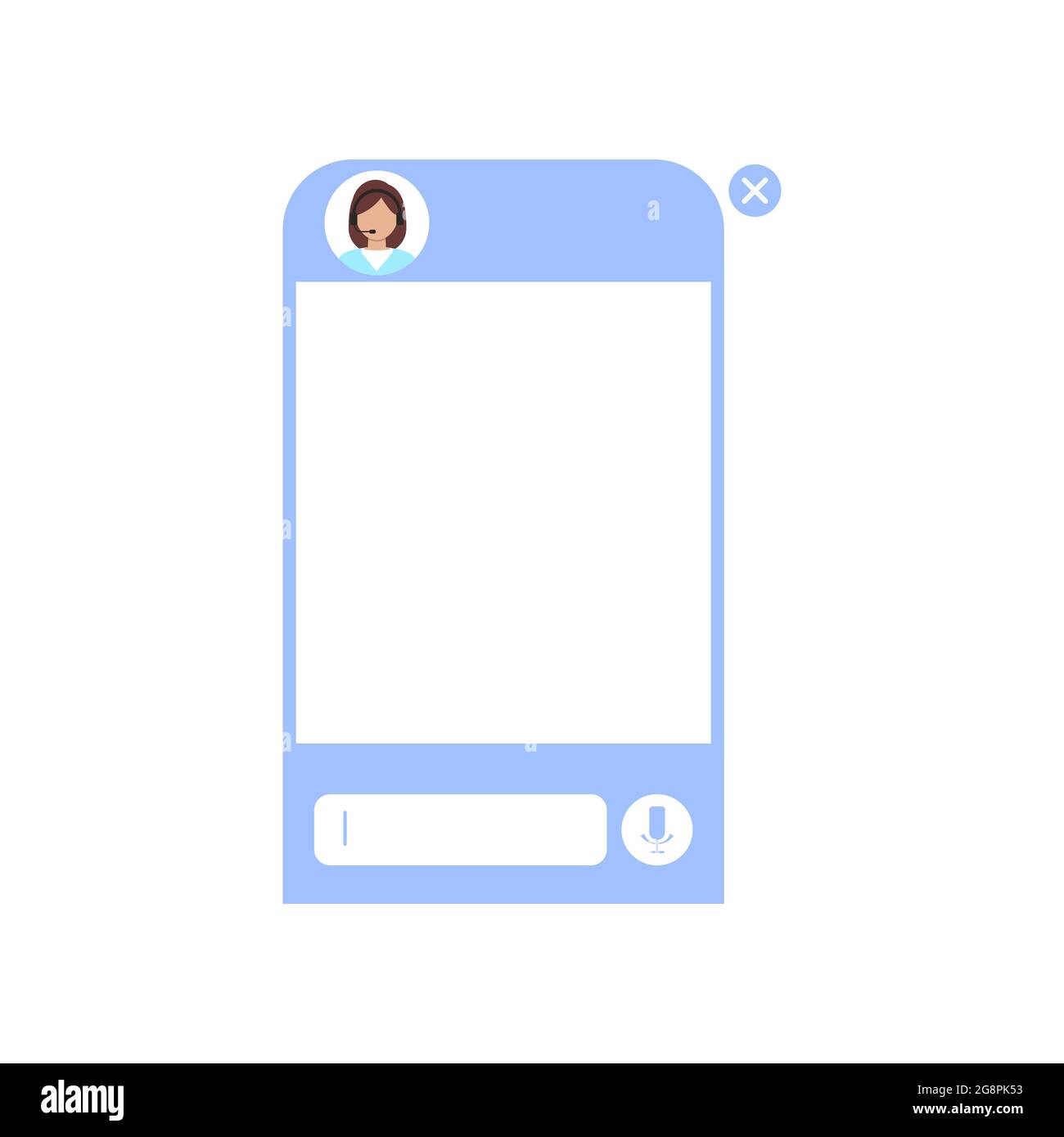 Chatbot window Stock Vector Images - Alamy