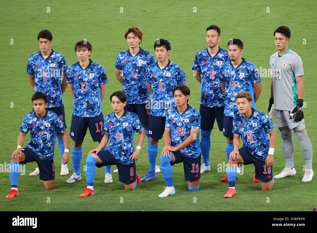 Tokyo, Japan. 22nd July, 2021. U-24U-24 Japan team group line-up (JPN) Football/Soccer : Men's ...