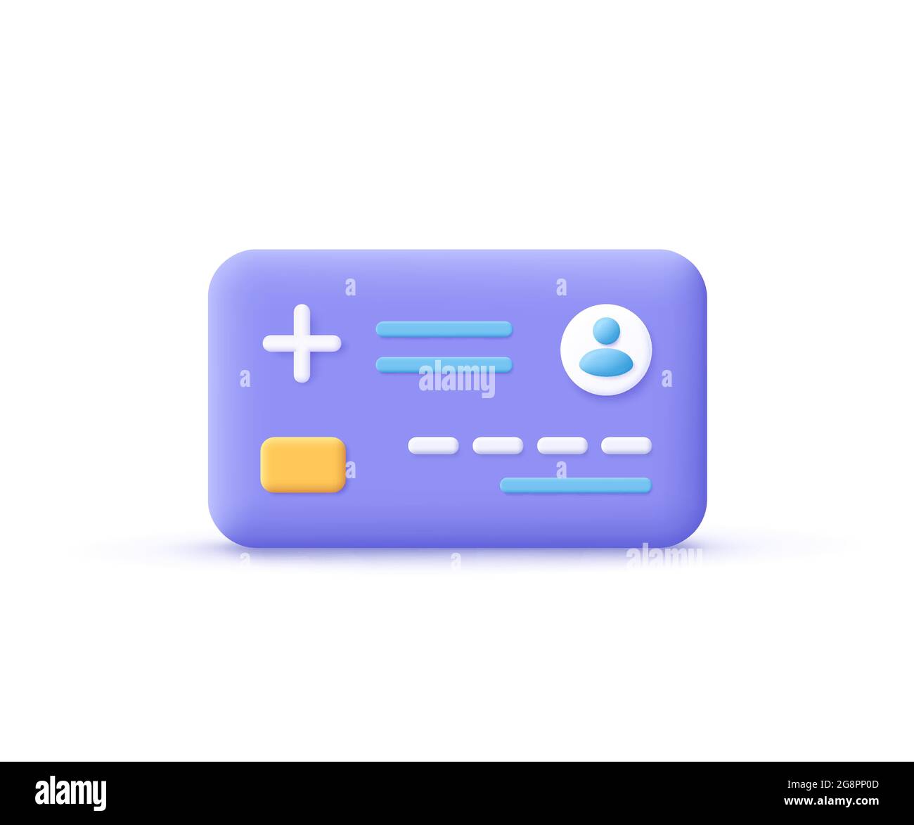 Healthcare smart card icon. Digital health and medical consultation ...