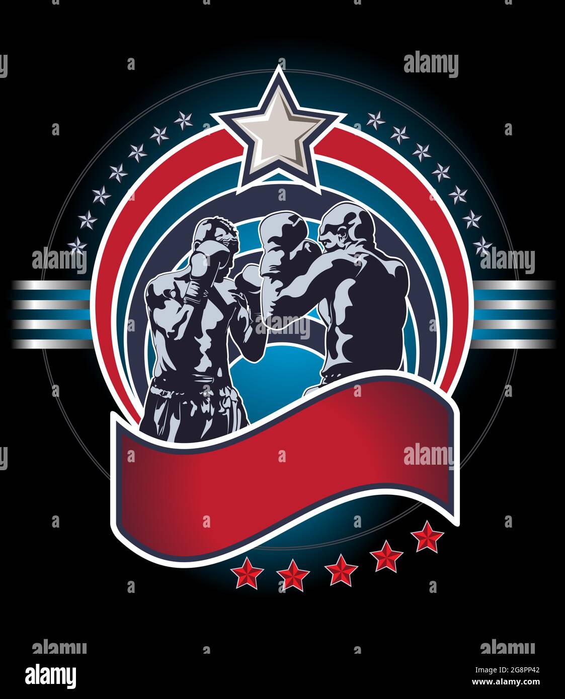 mixed martial art fighters icon or emblem Stock Vector Image & Art - Alamy