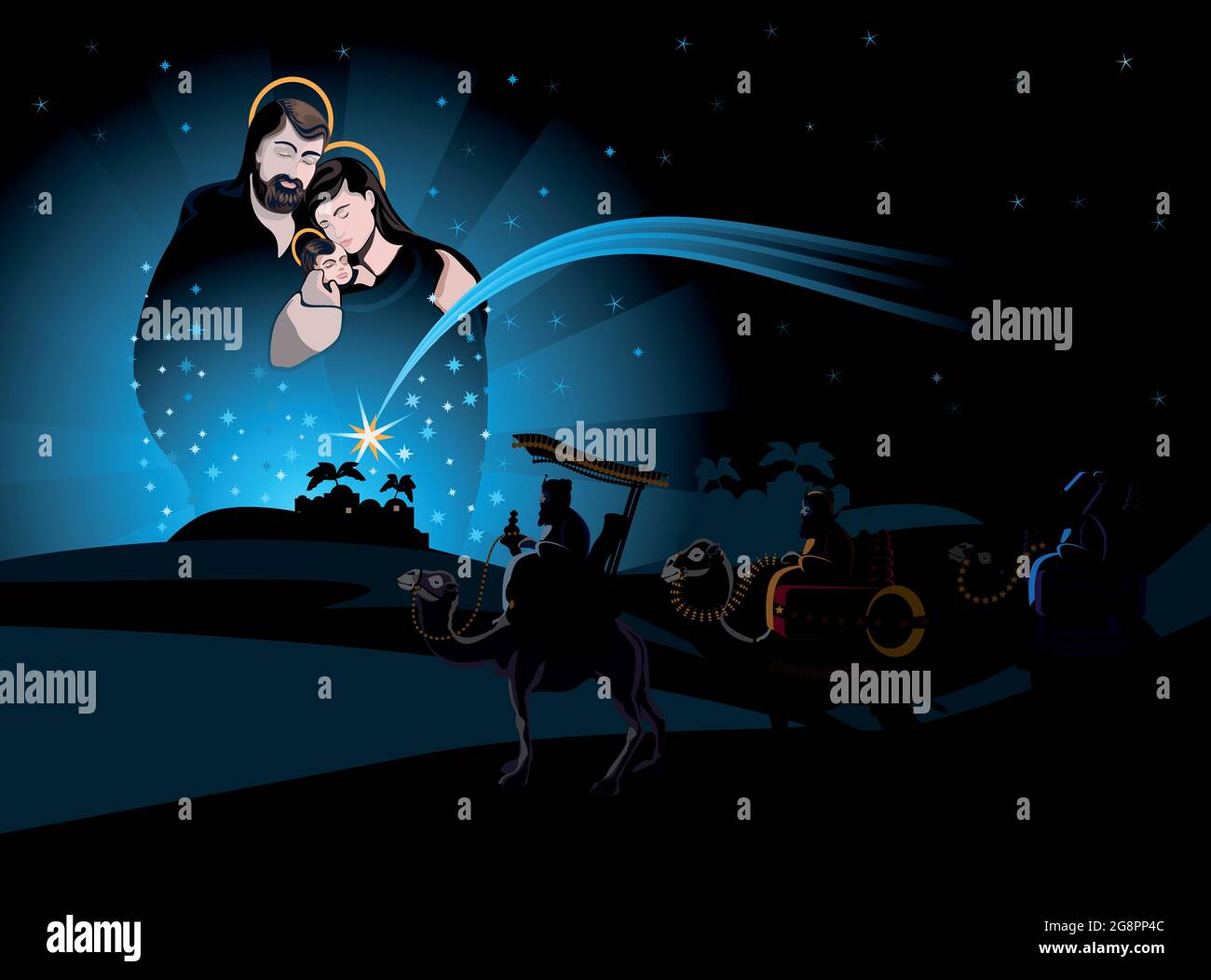 Joseph three wise men Stock Vector Images - Alamy