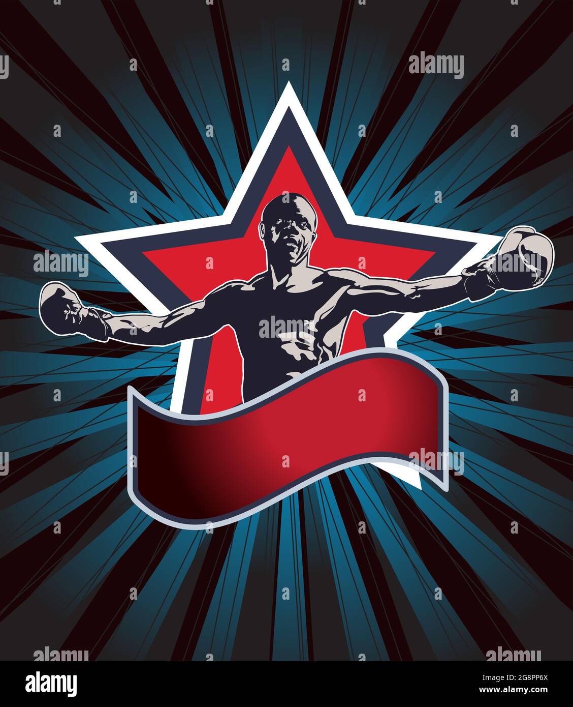 Boxing champion icon or emblem Stock Vector Image & Art - Alamy