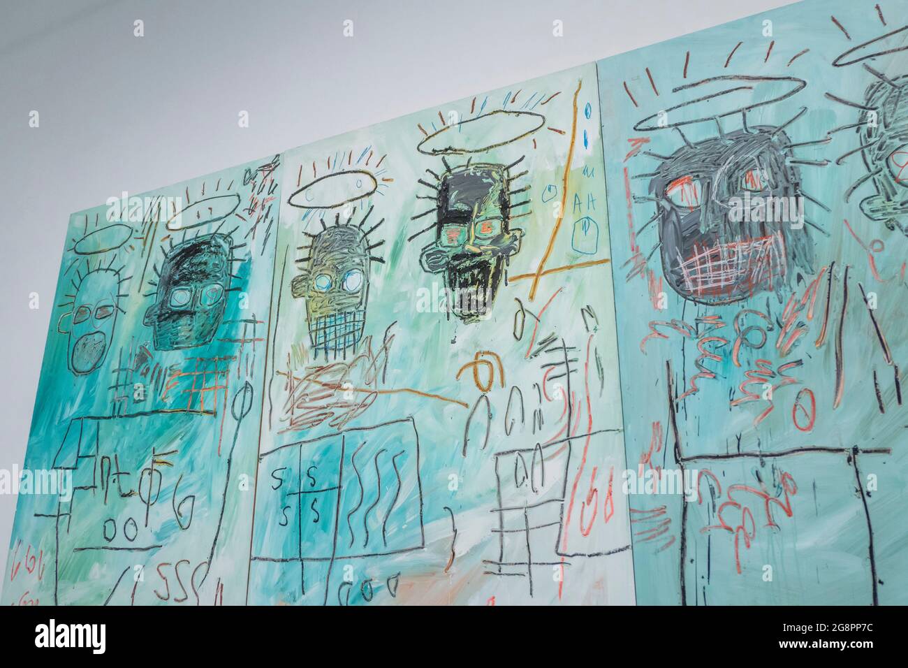 Six Crimee by Jean Michel Basquiat at Writing the Future, Basquiat and ...