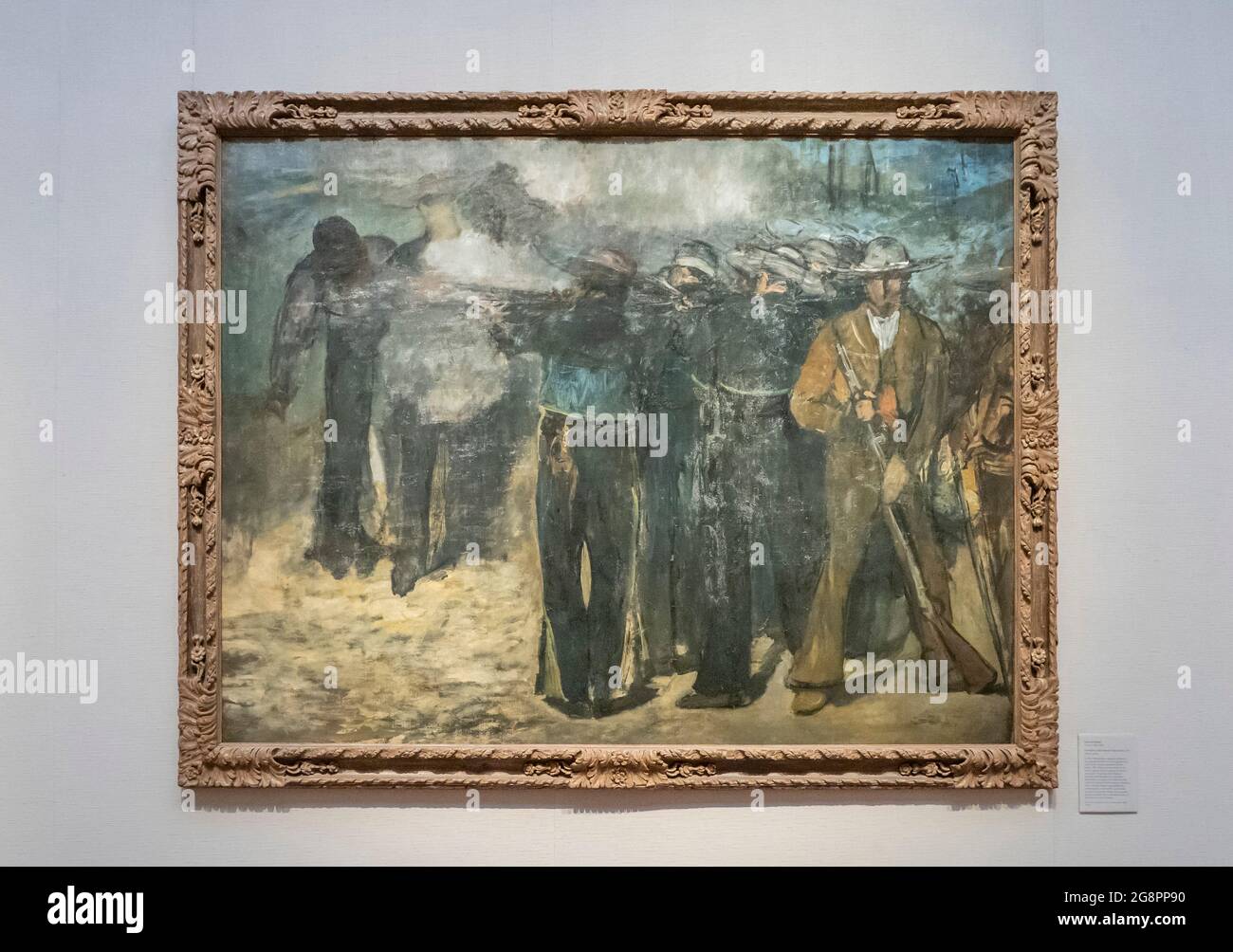 Execution of the Emperor Maximilian by Édouard Manet in the Museum of ...