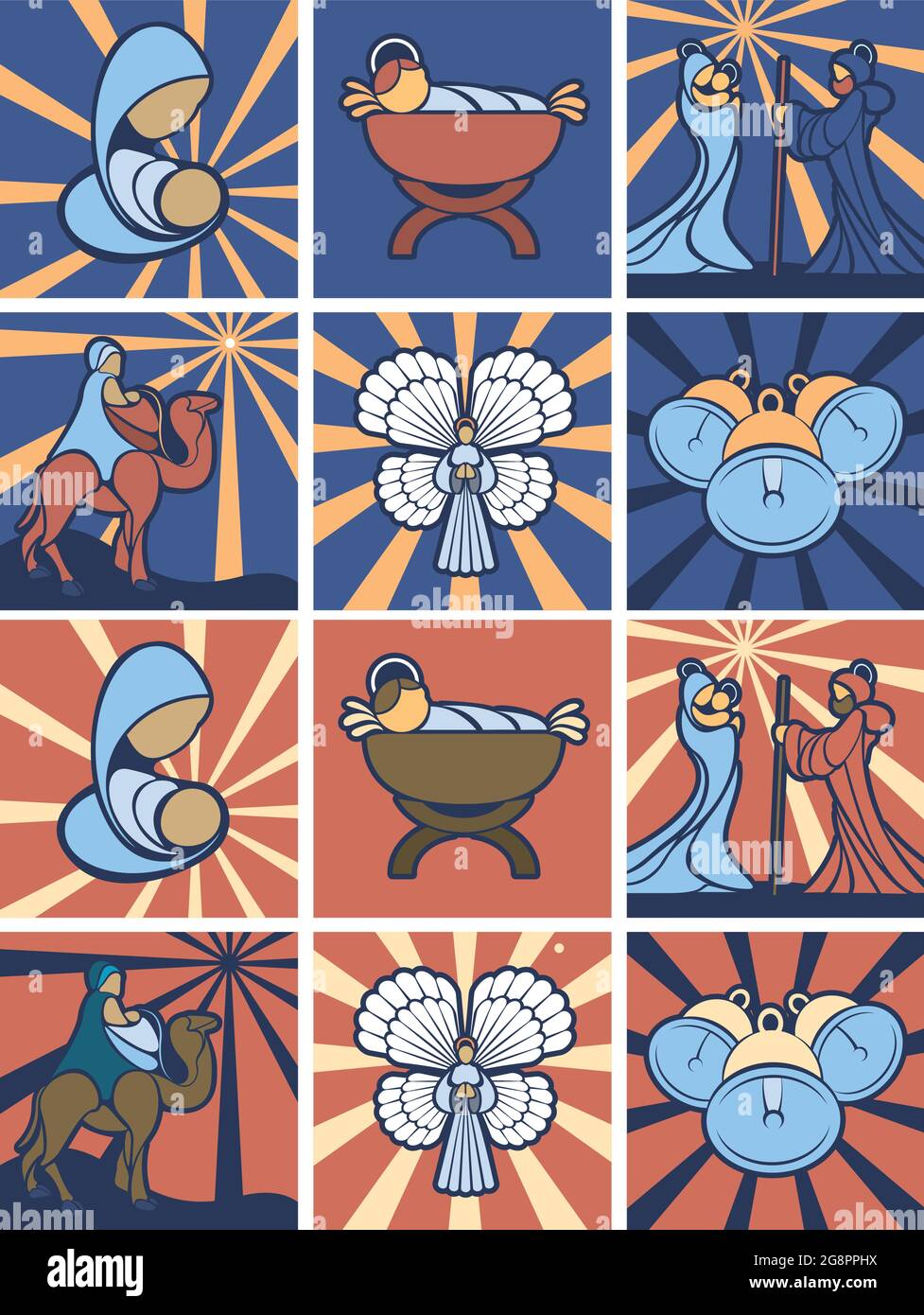 Illustration christmas nativity holy Stock Vector Images - Alamy