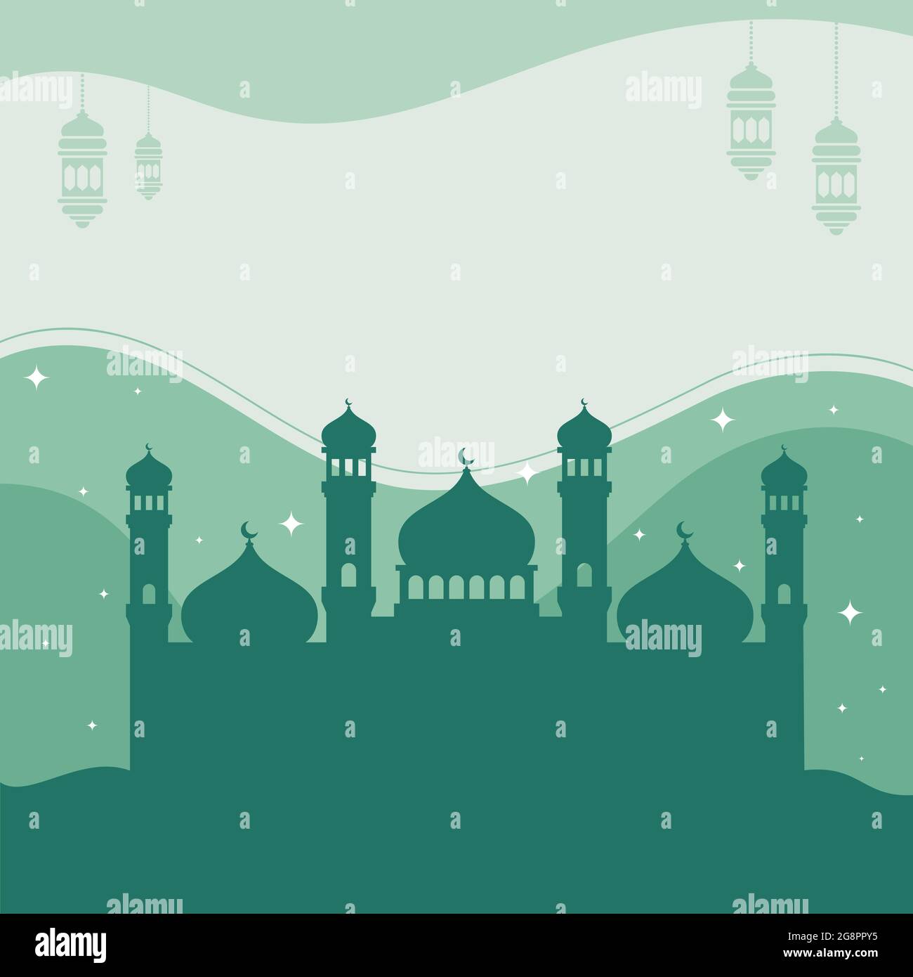 Mosque Background vector Illustration design template Stock Vector ...