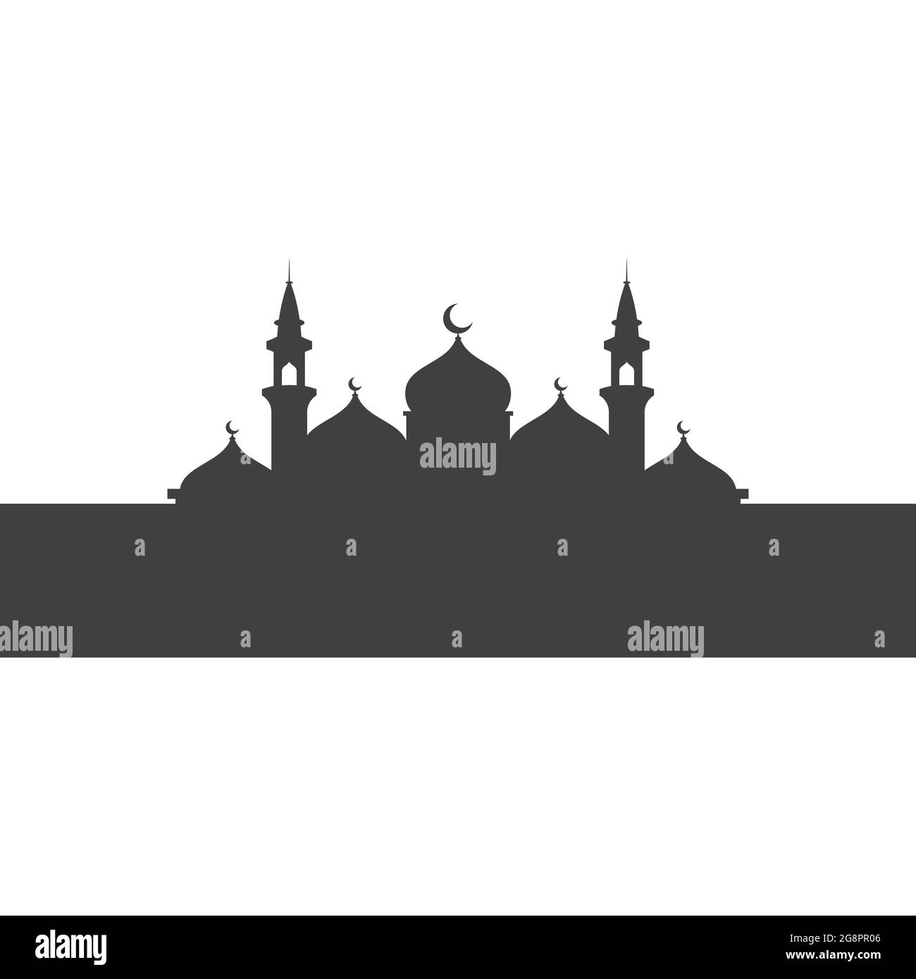 Ramadan vector background design Black and White Stock Photos & Images ...