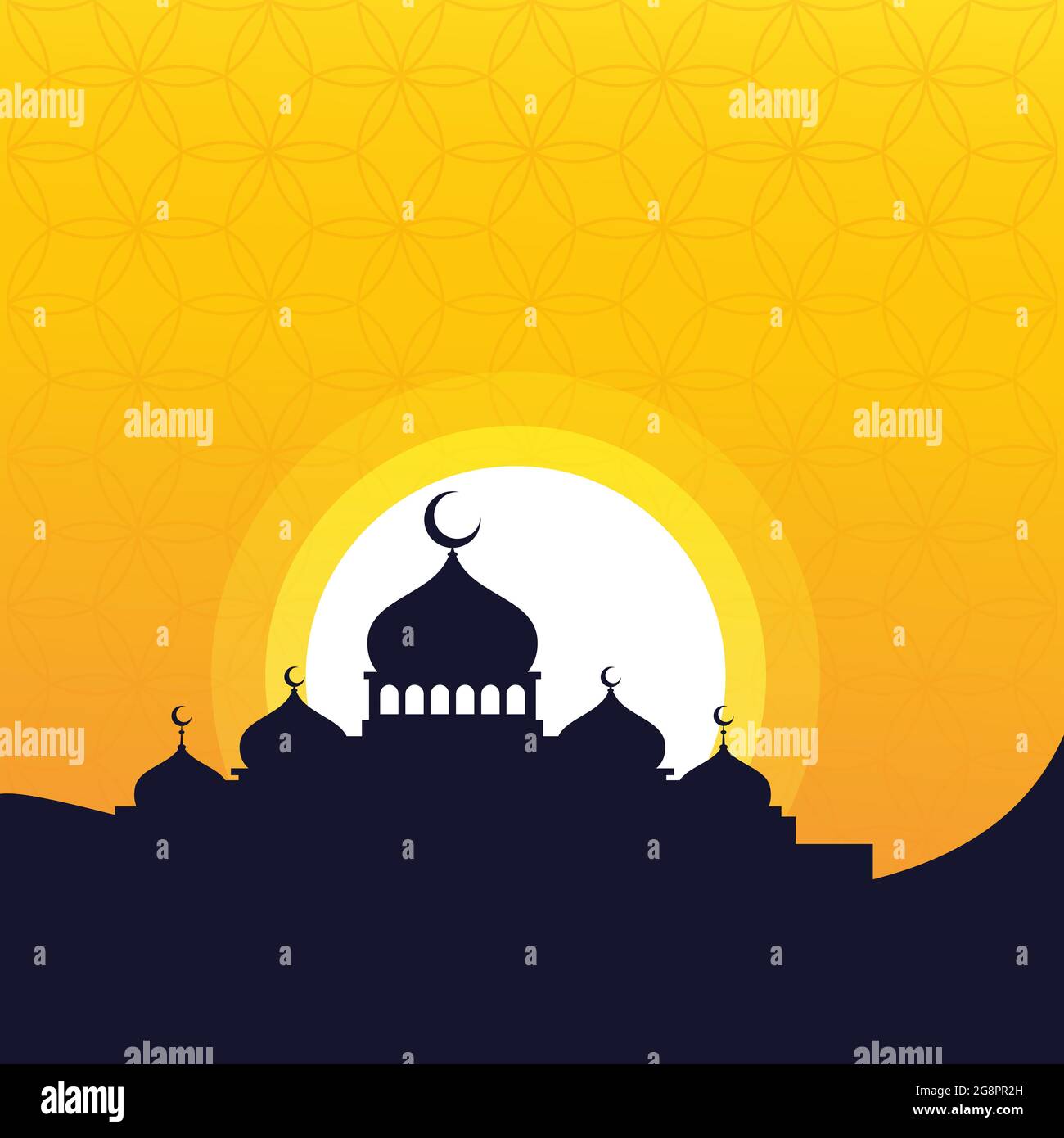 Mosque Background vector Illustration design template Stock Vector ...