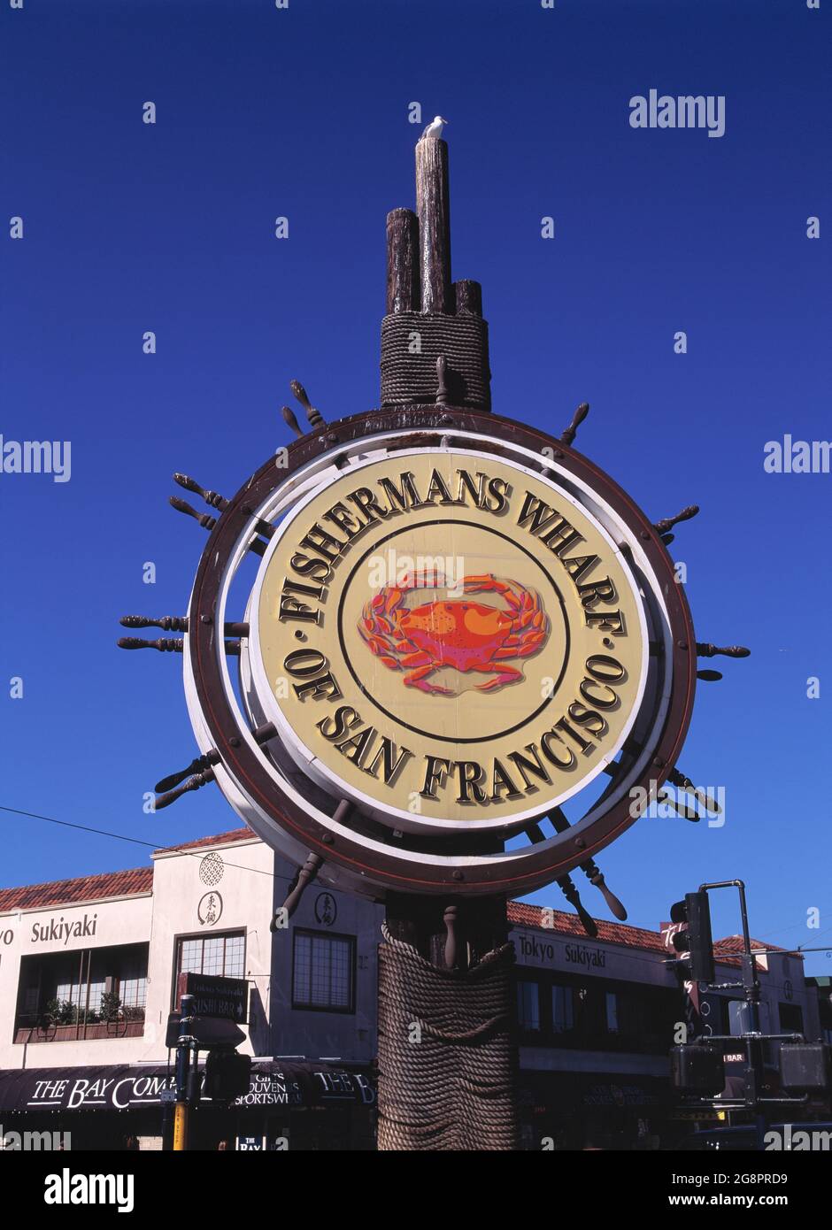 USA. California. San Francisco. Fisherman's Wharf sign Stock Photo - Alamy