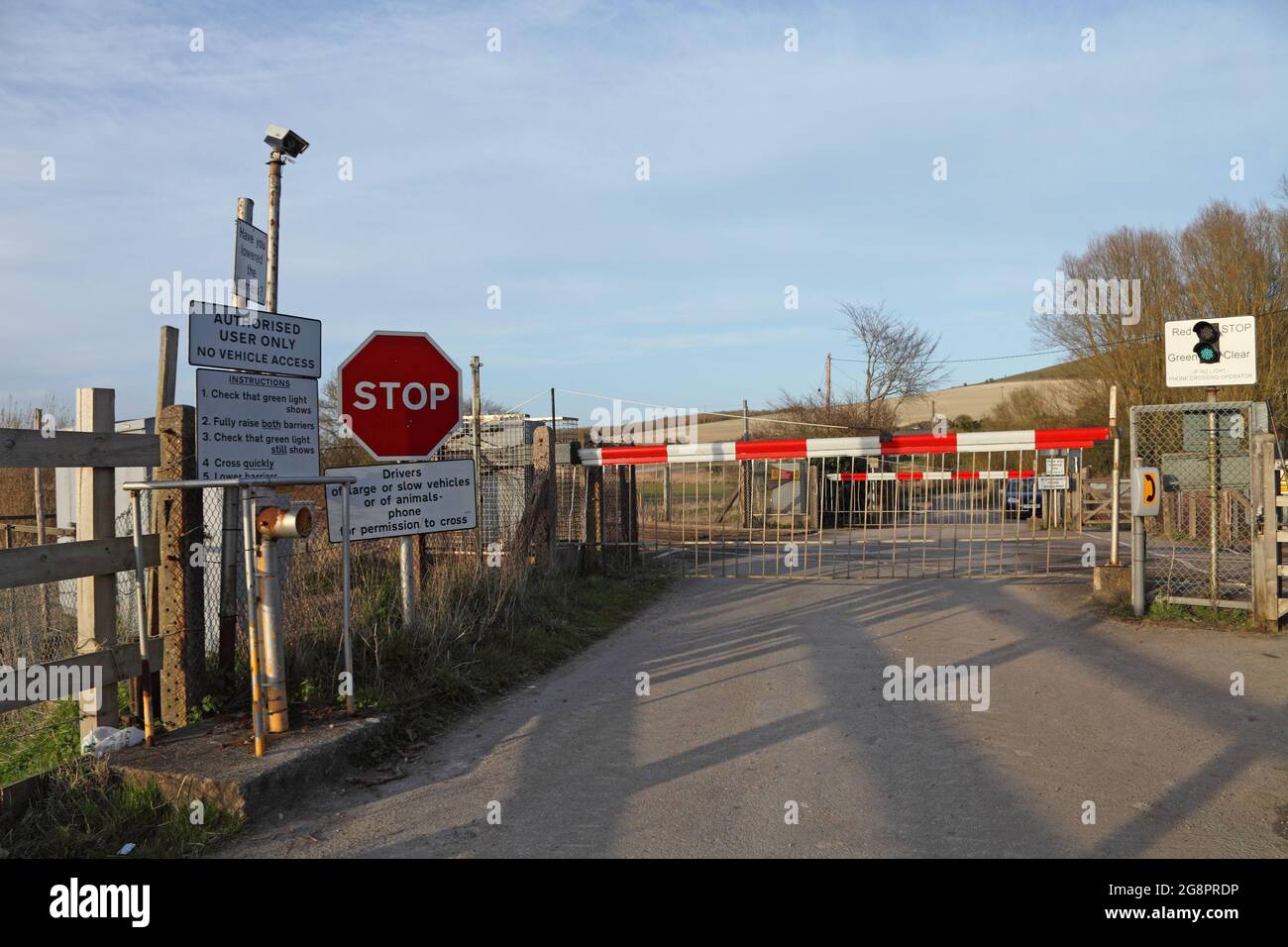 Gated level crossing hi-res stock photography and images - Alamy