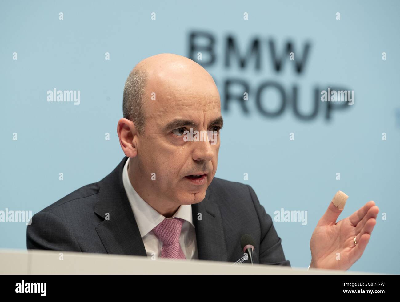BMW board member Nicolas Peter. The BMW Group held a press conference ...