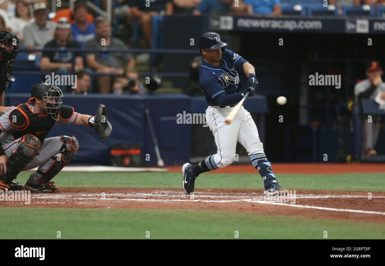 St. Petersburg, FL. USA; Tampa Bay Rays catcher Francisco Mejia (28 ...