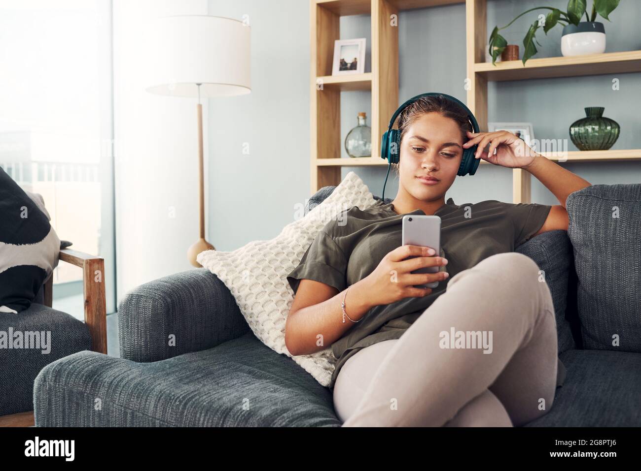 Taking a load off with some tunes Stock Photo - Alamy