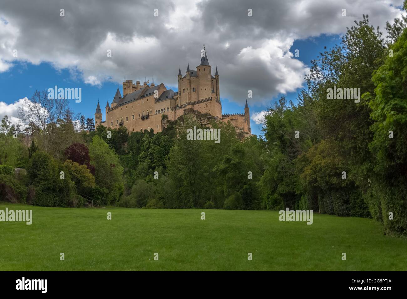 Segovia / Spain - 05 13 2021: Majestic detailed front view at the ...