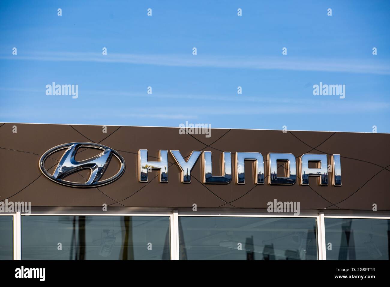 Die Hyundai Motor Company, ein südkoreanischer Automobilhersteller der ...