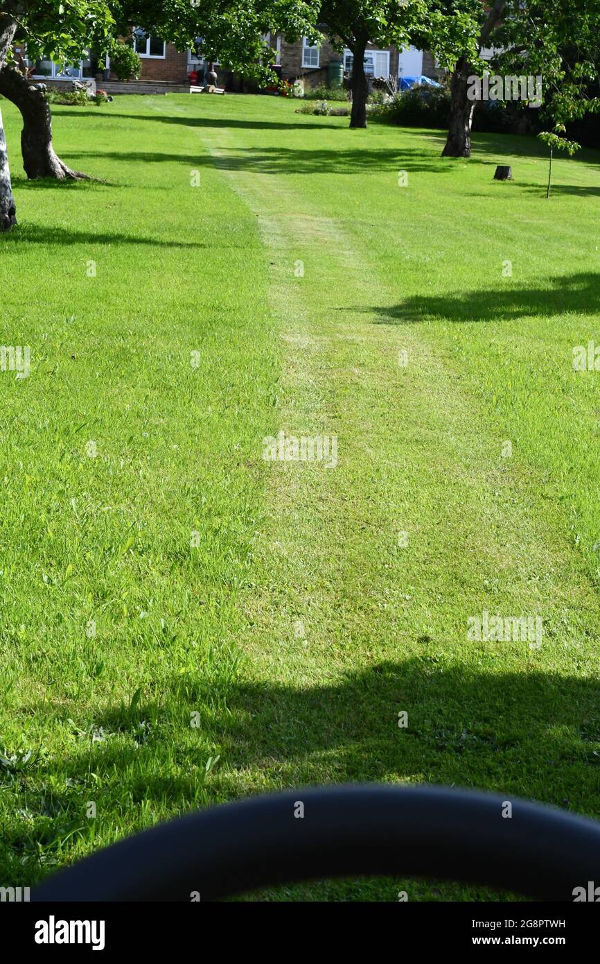 Grass strip by field hi-res stock photography and images - Alamy