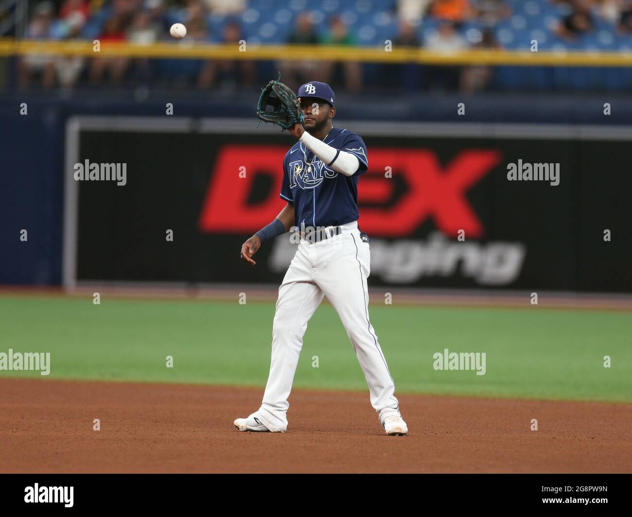 St. Petersburg, FL. USA; Tampa Bay Rays second baseman Vidal Brujan (7 ...
