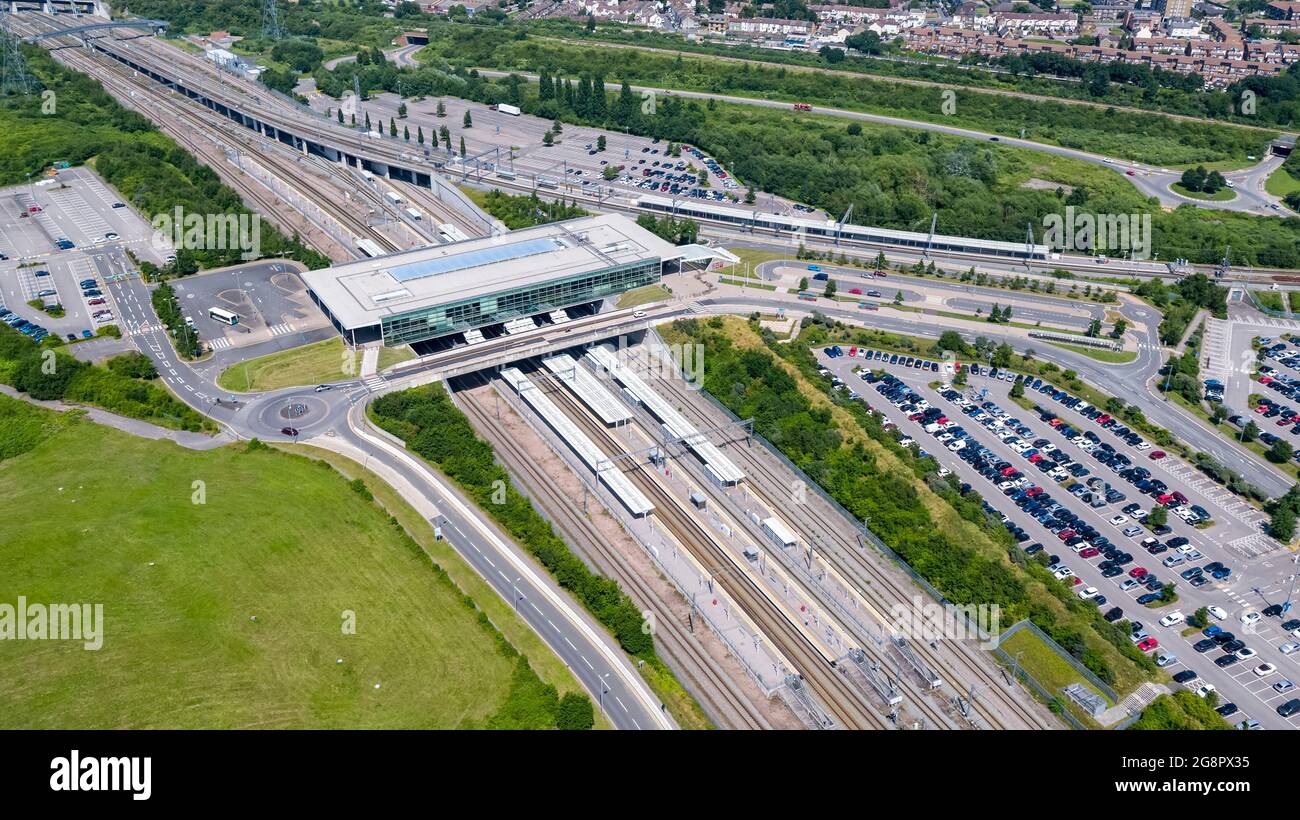 Ebbsfleet Railway Station Stock Photo - Alamy