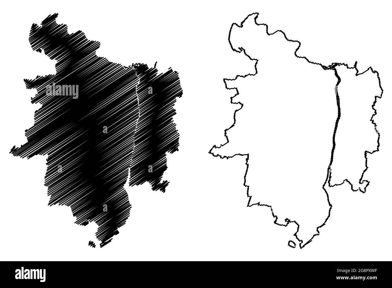Stendal district (Federal Republic of Germany, rural district, Free ...