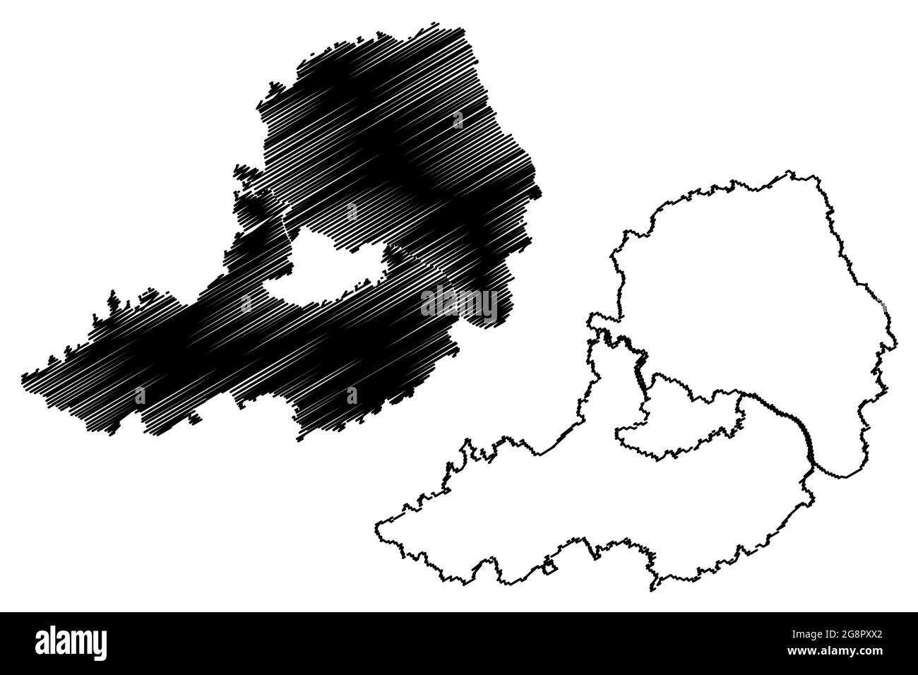 Straubing-Bogen district (Federal Republic of Germany, rural district ...