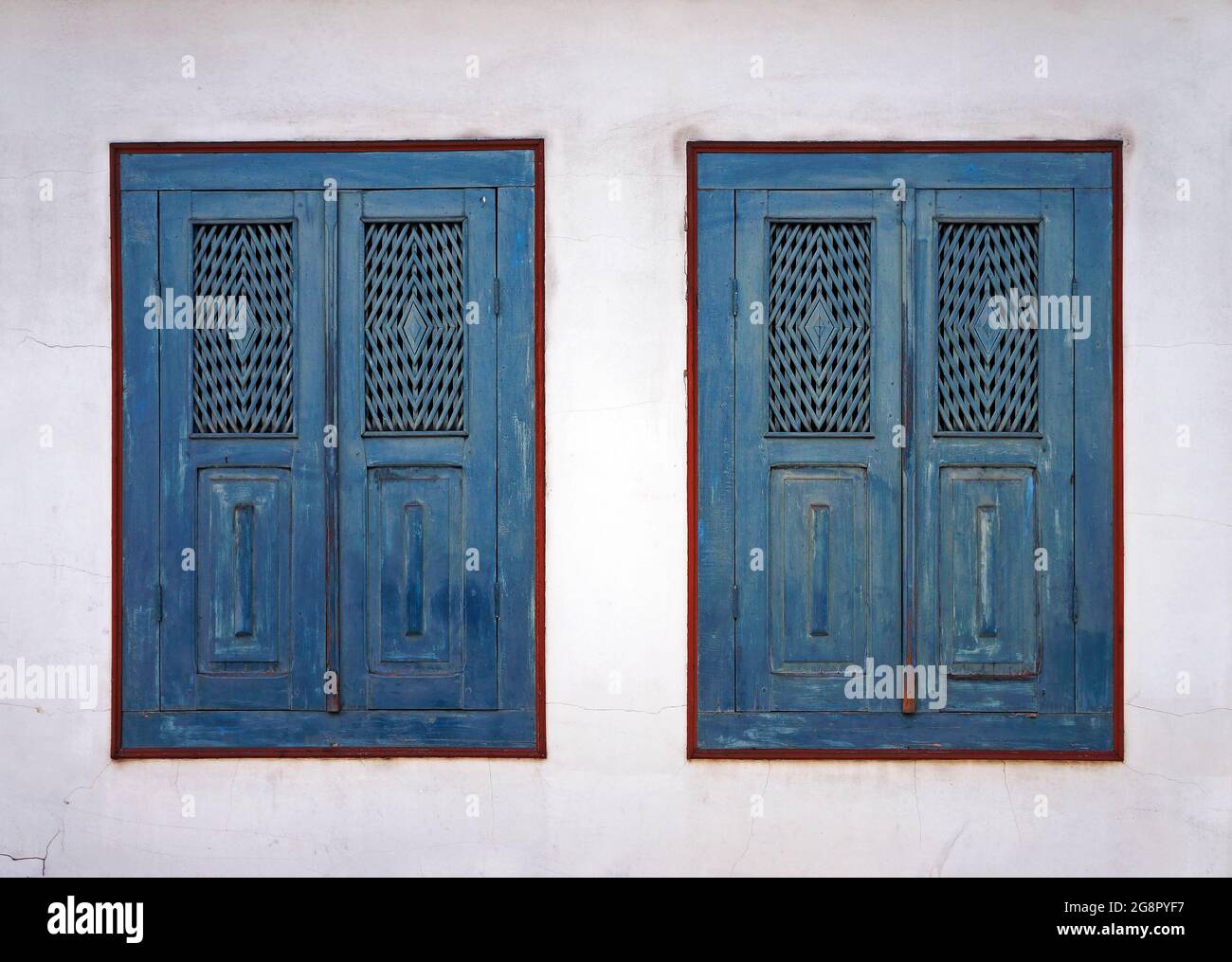 Ancient windows in Diamantina, historical city in Brazil Stock Photo ...