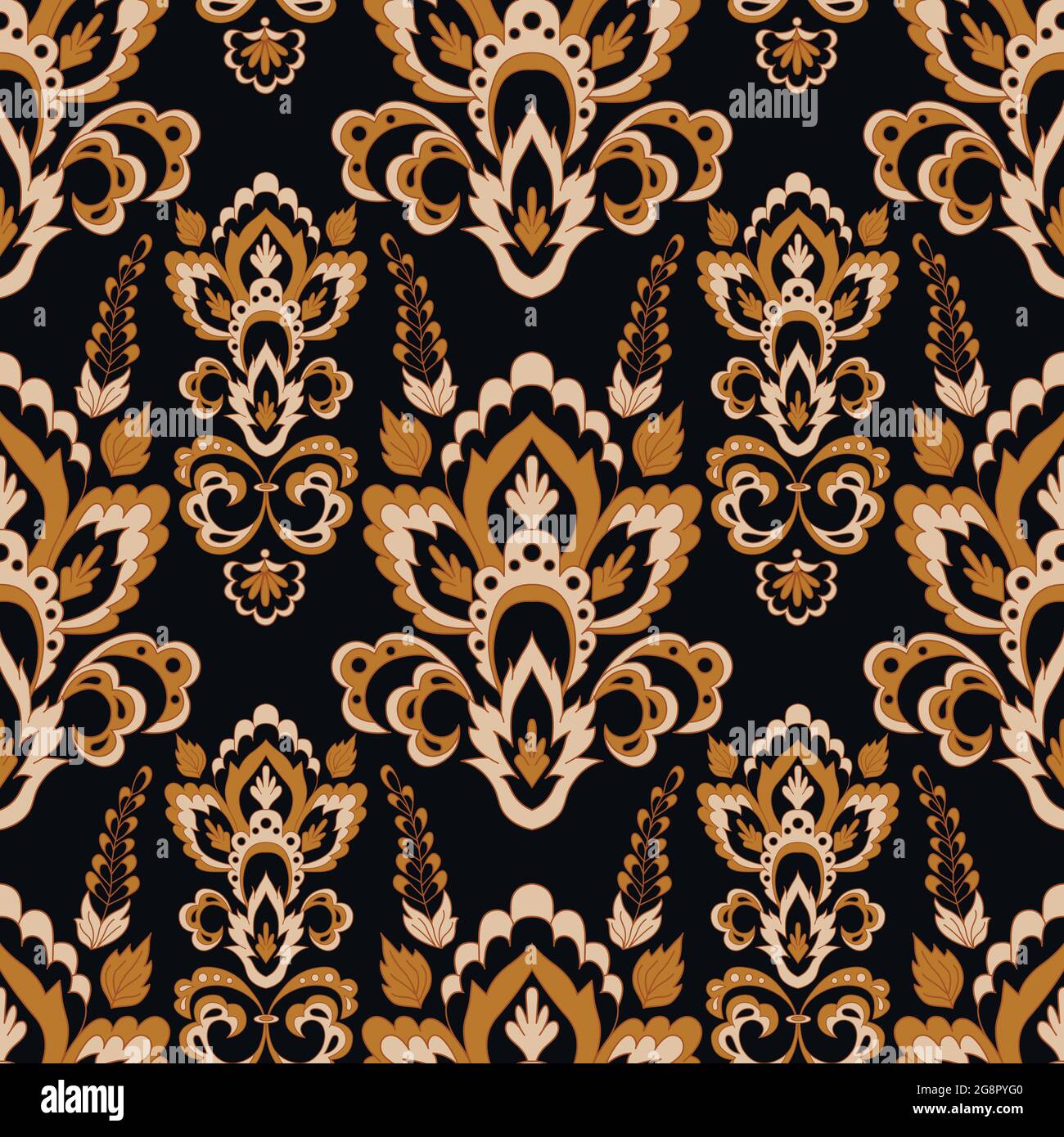 Seamless vector gold pattern Stock Vector Image & Art - Alamy