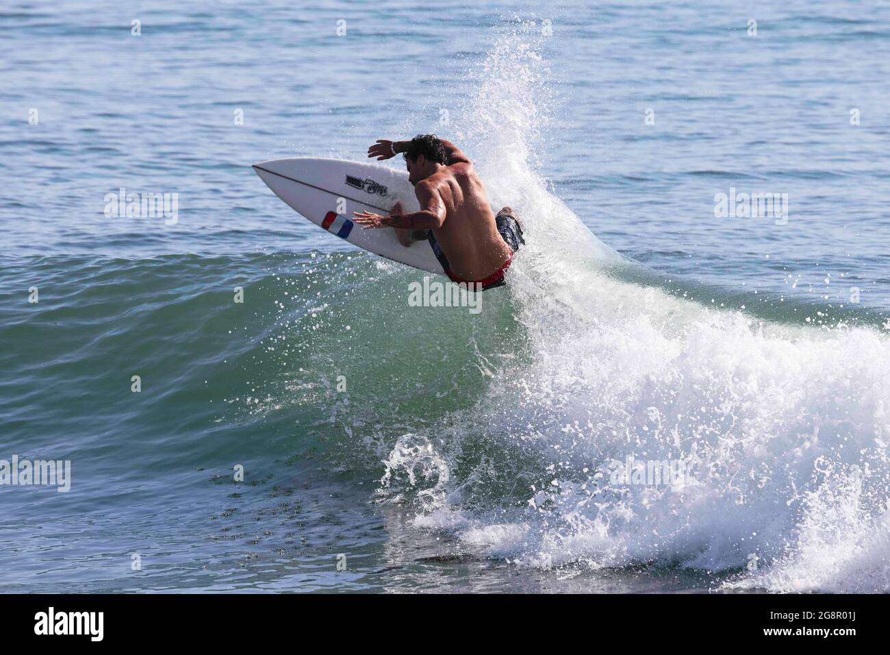 Ichinomiya, Chiba, Japan. 22nd July, 2021. Jeremy Flores (FRA) Surfing ...