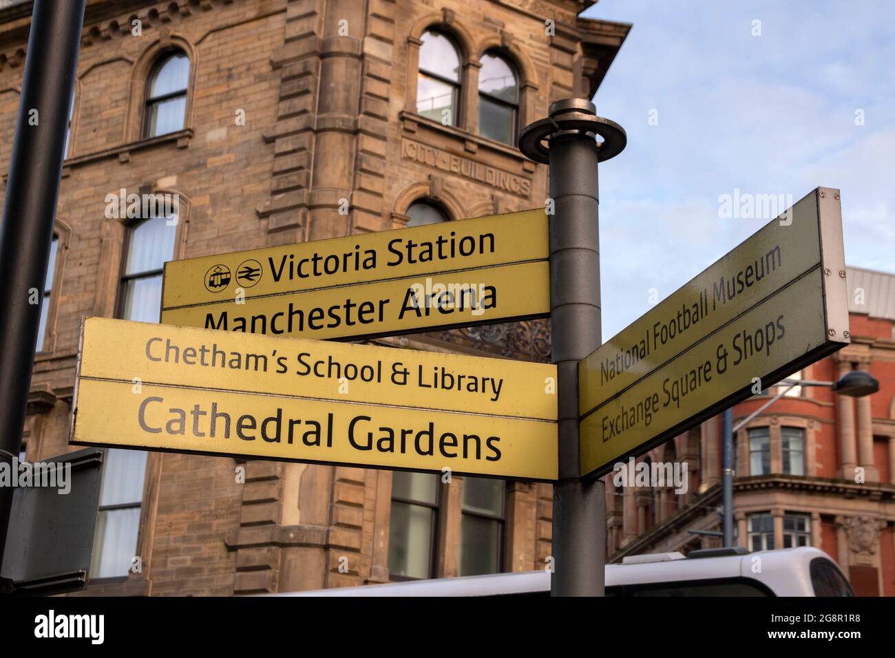 Manchester victoria sign hi-res stock photography and images - Alamy