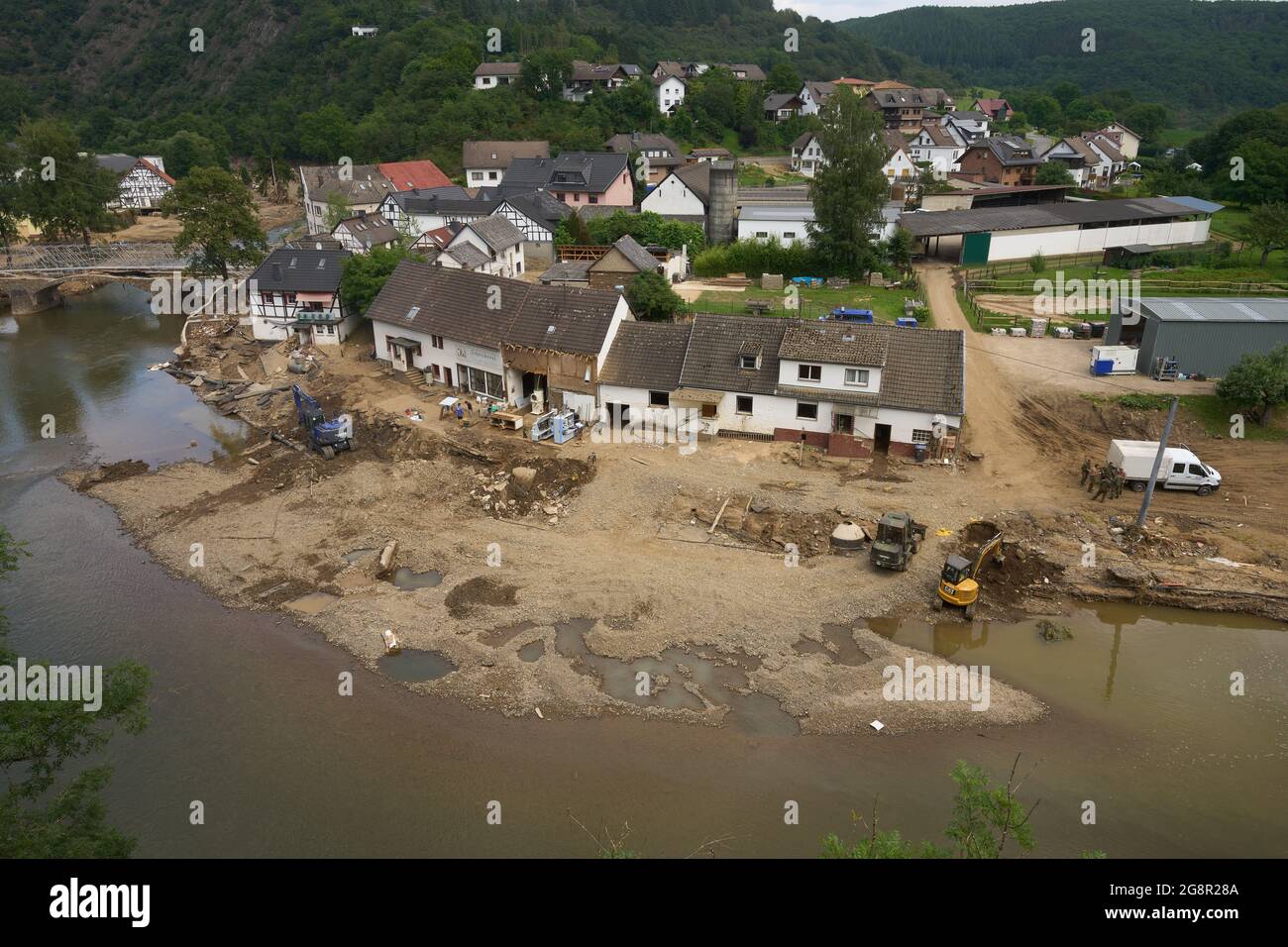 Schuld, Germany. 22nd July, 2021. In the community of Schuld, which was ...