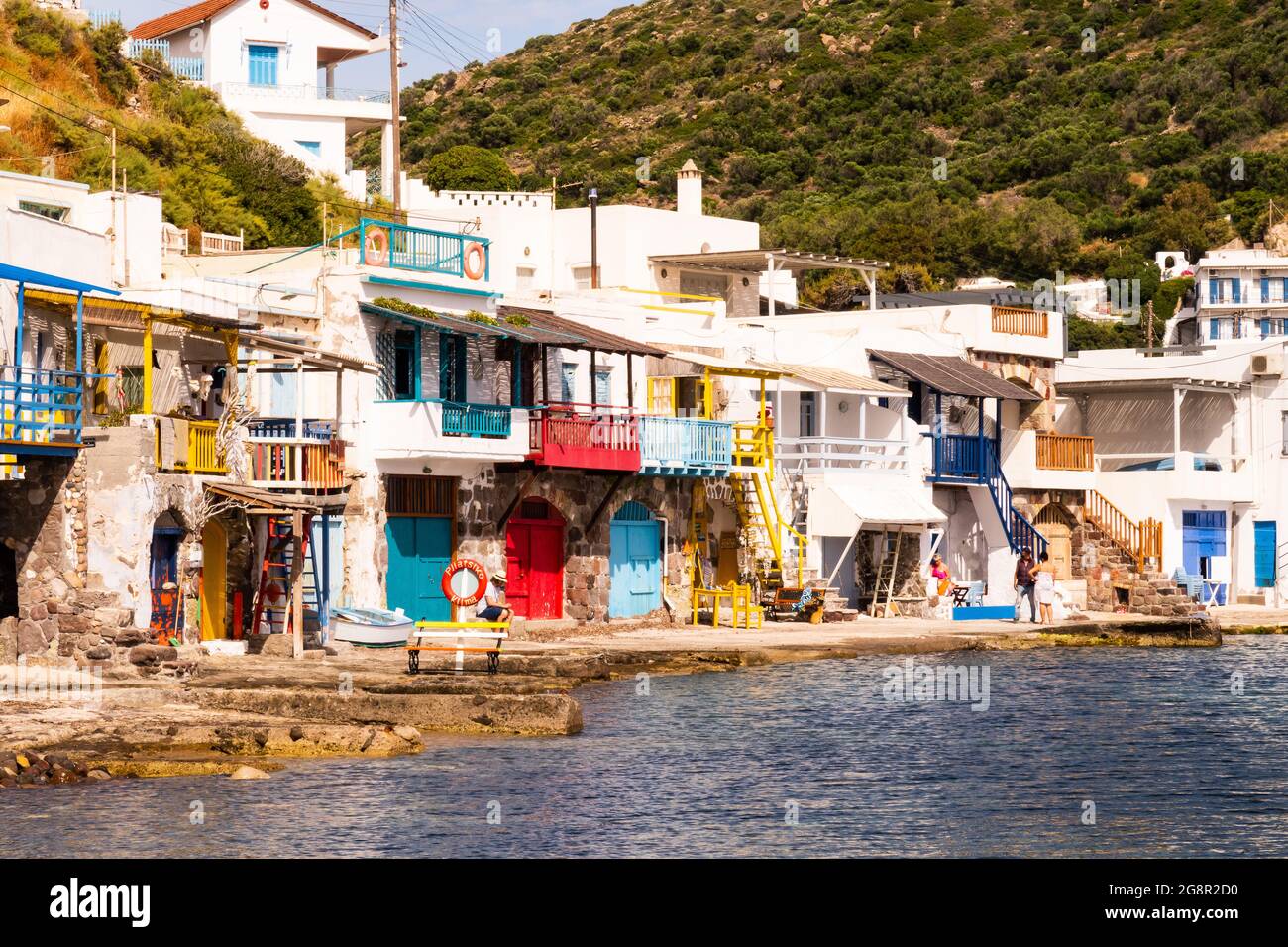 KLIMA, Greece, 31/05/2019.Klima fishermen village on Milos Island ...