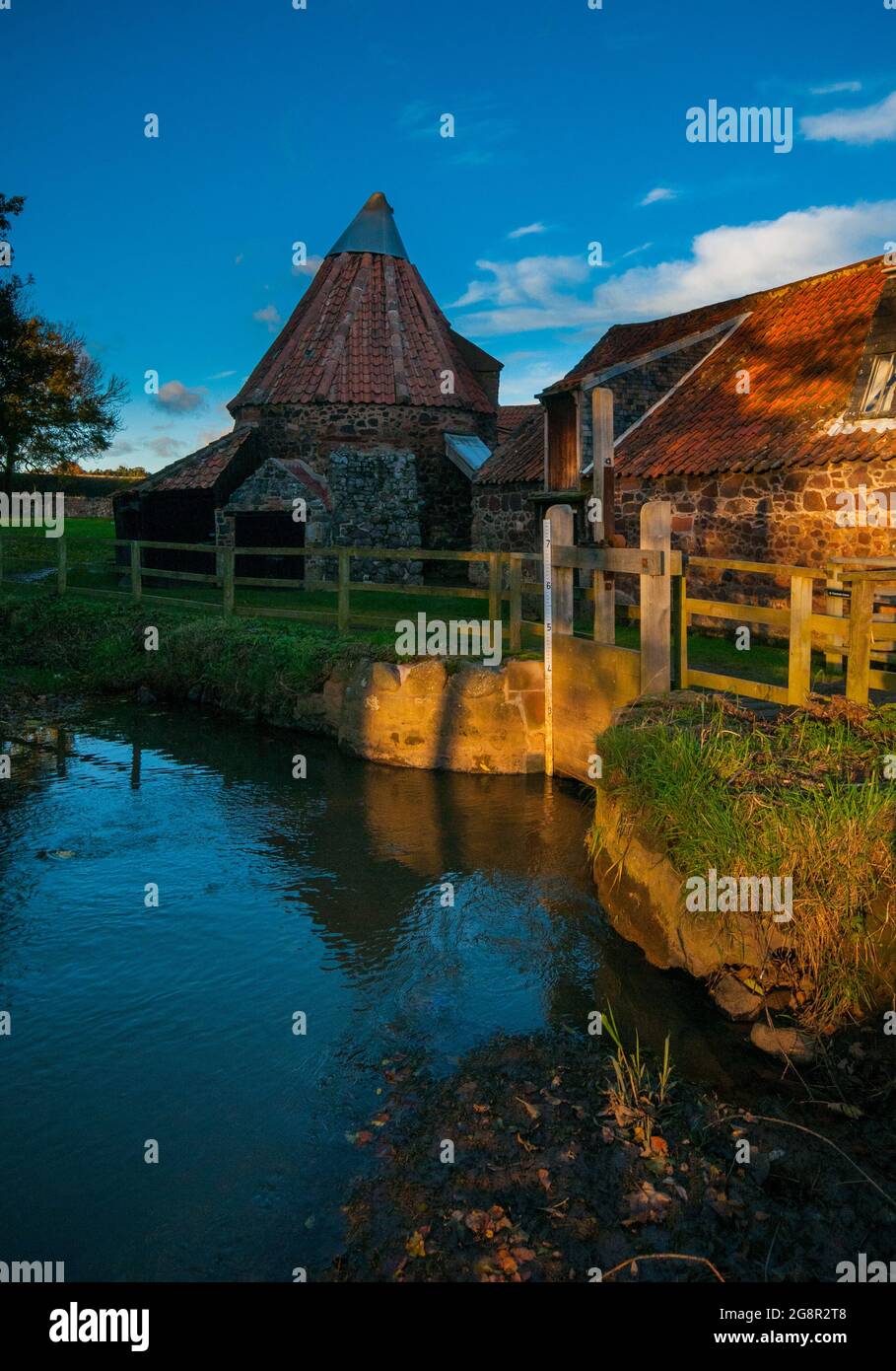 Preston Mill on the River Tyne (Scotland) there has been a mill on the ...