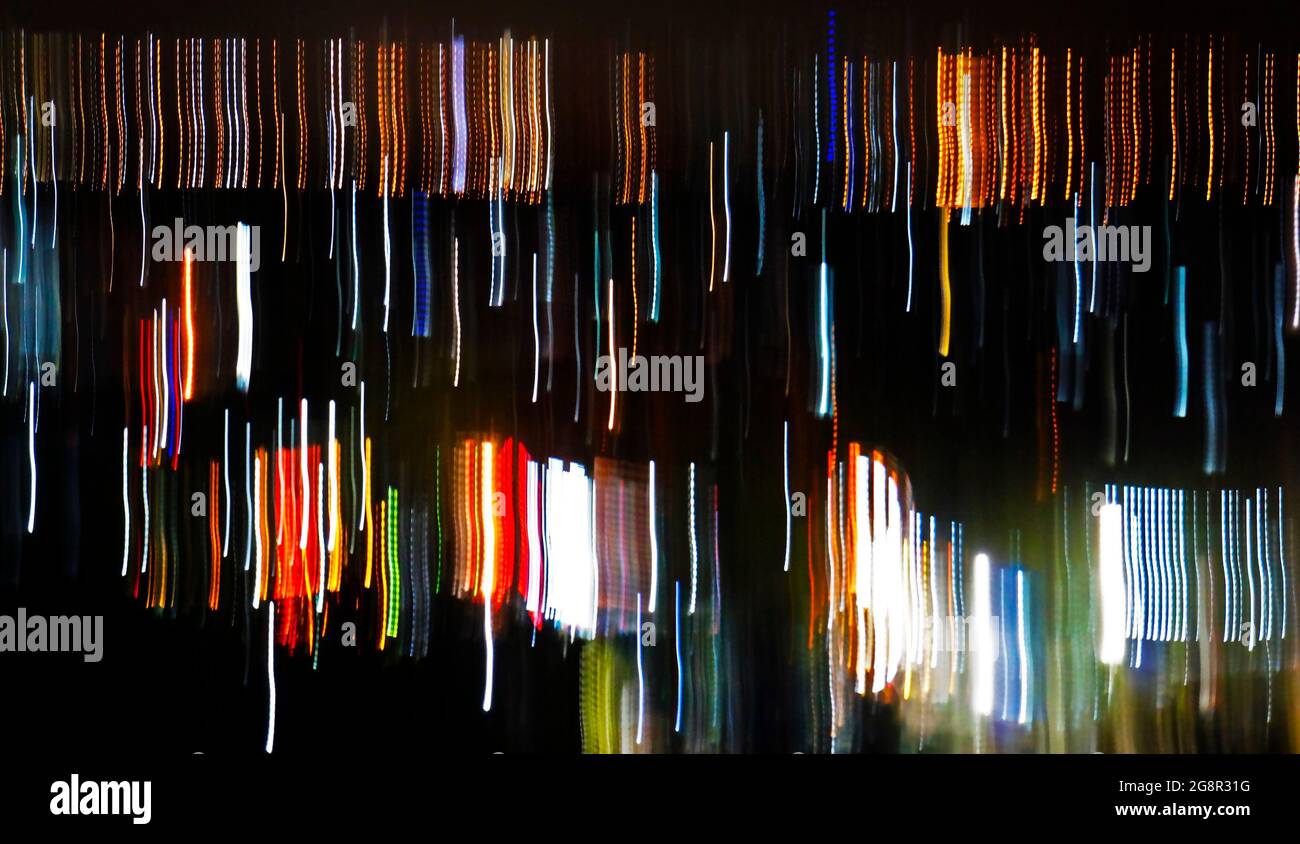 Illuminated modern neon lights and speed hi-res stock photography and ...