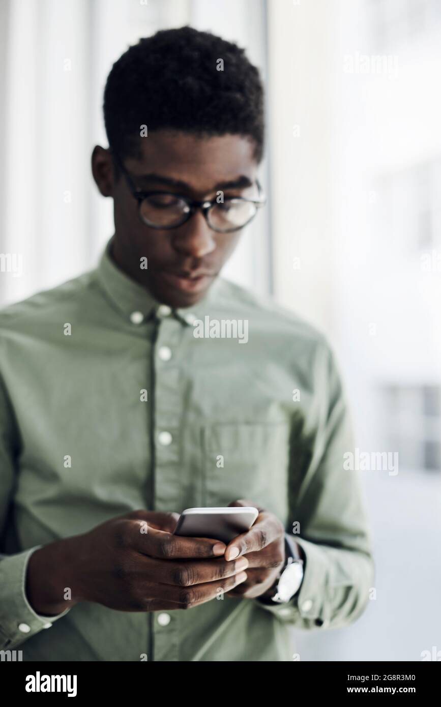 He is always updated at all times Stock Photo - Alamy