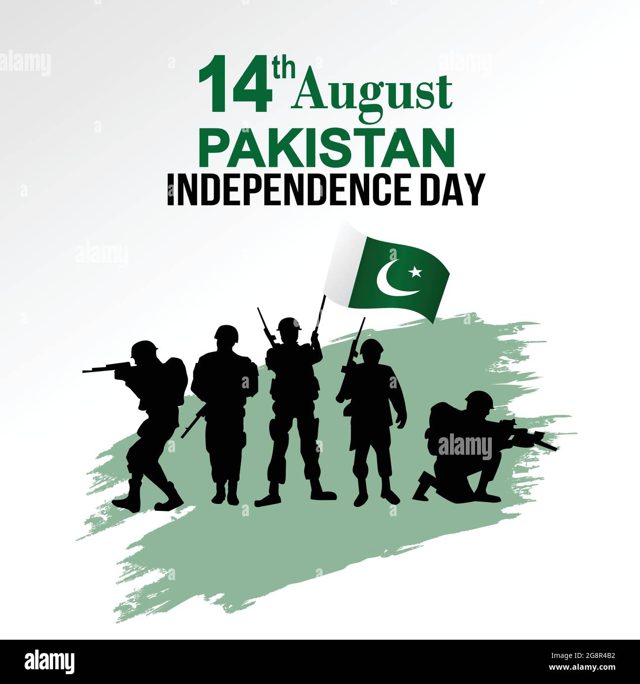 happy independence day Pakistan. vector illustration of Pakistan army ...